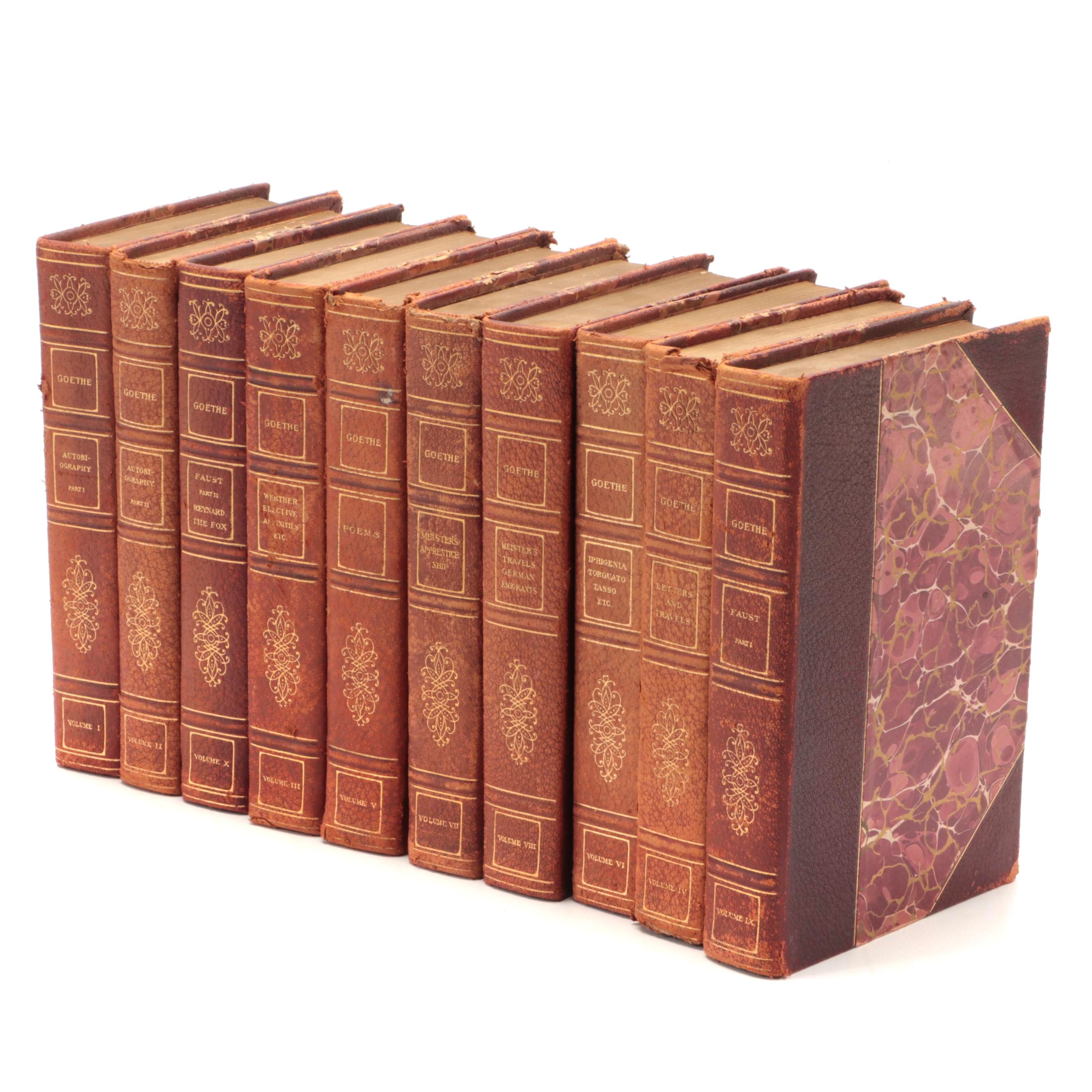 Limited Edition "The Works of Johann Wolfgang von Goethe" Ten-Volume ...