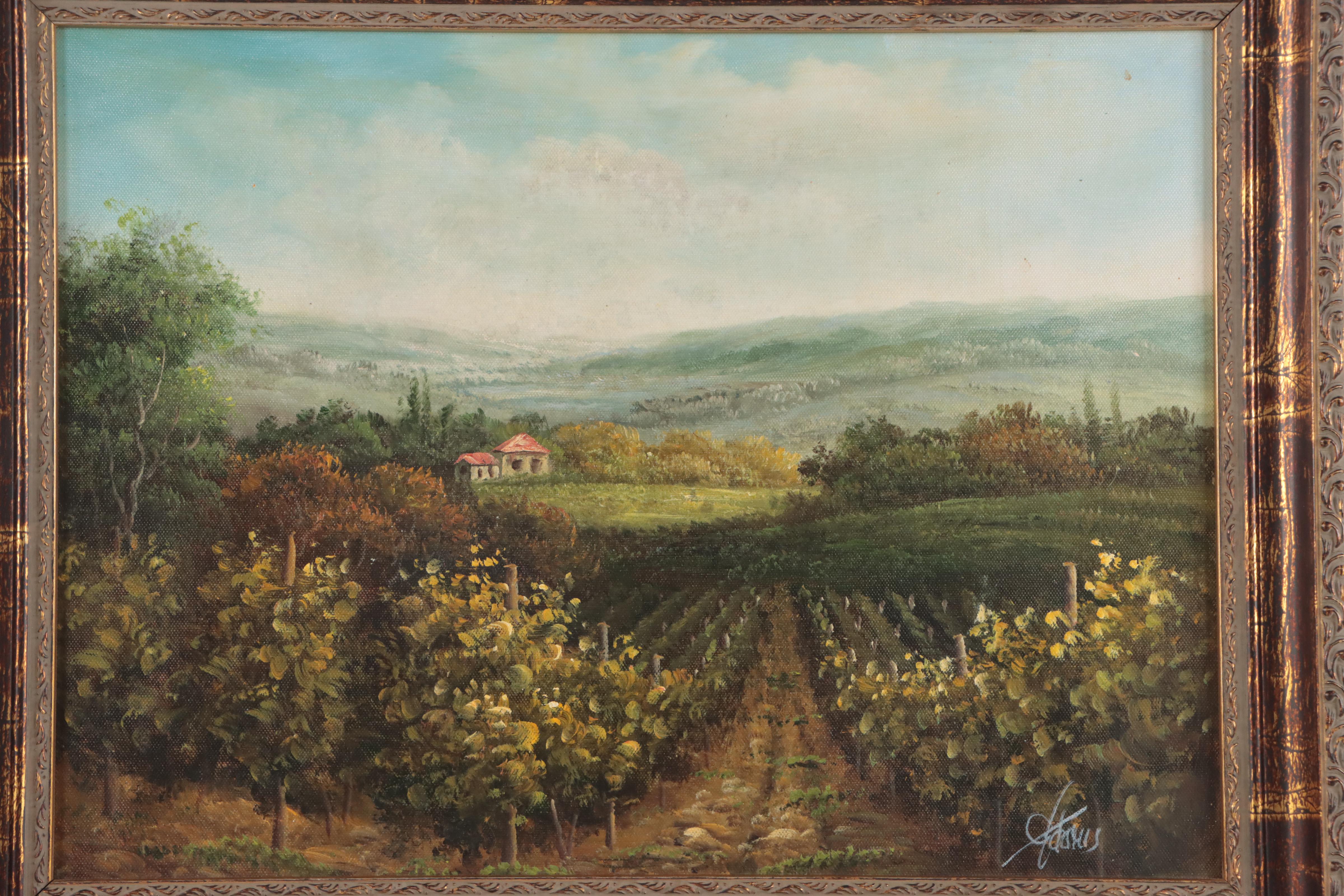 Italian Oil Painting "Vigneto Toscano," 2004 | EBTH