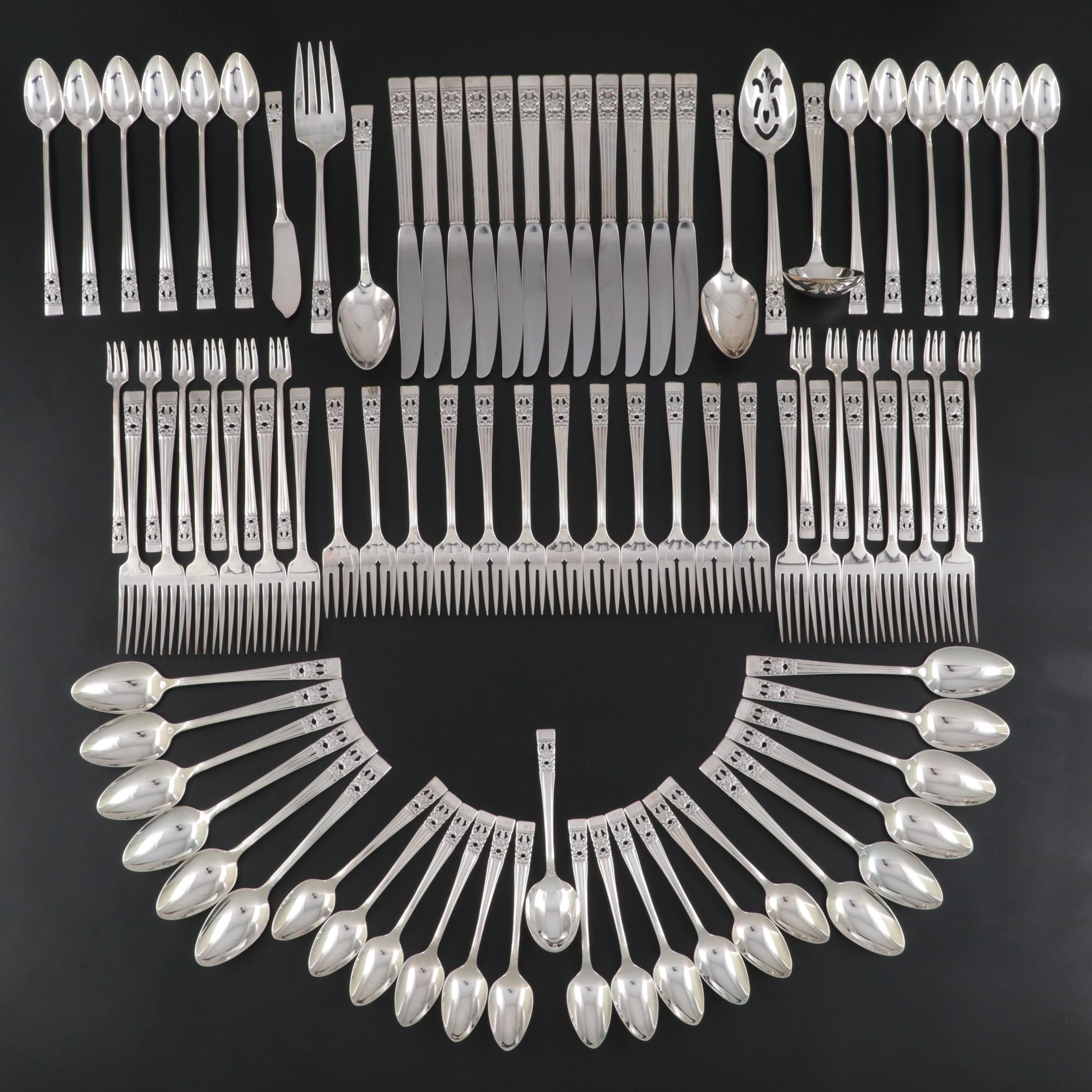 Oneida Community "Coronation" Stainless Flatware and Serving Utensils ...