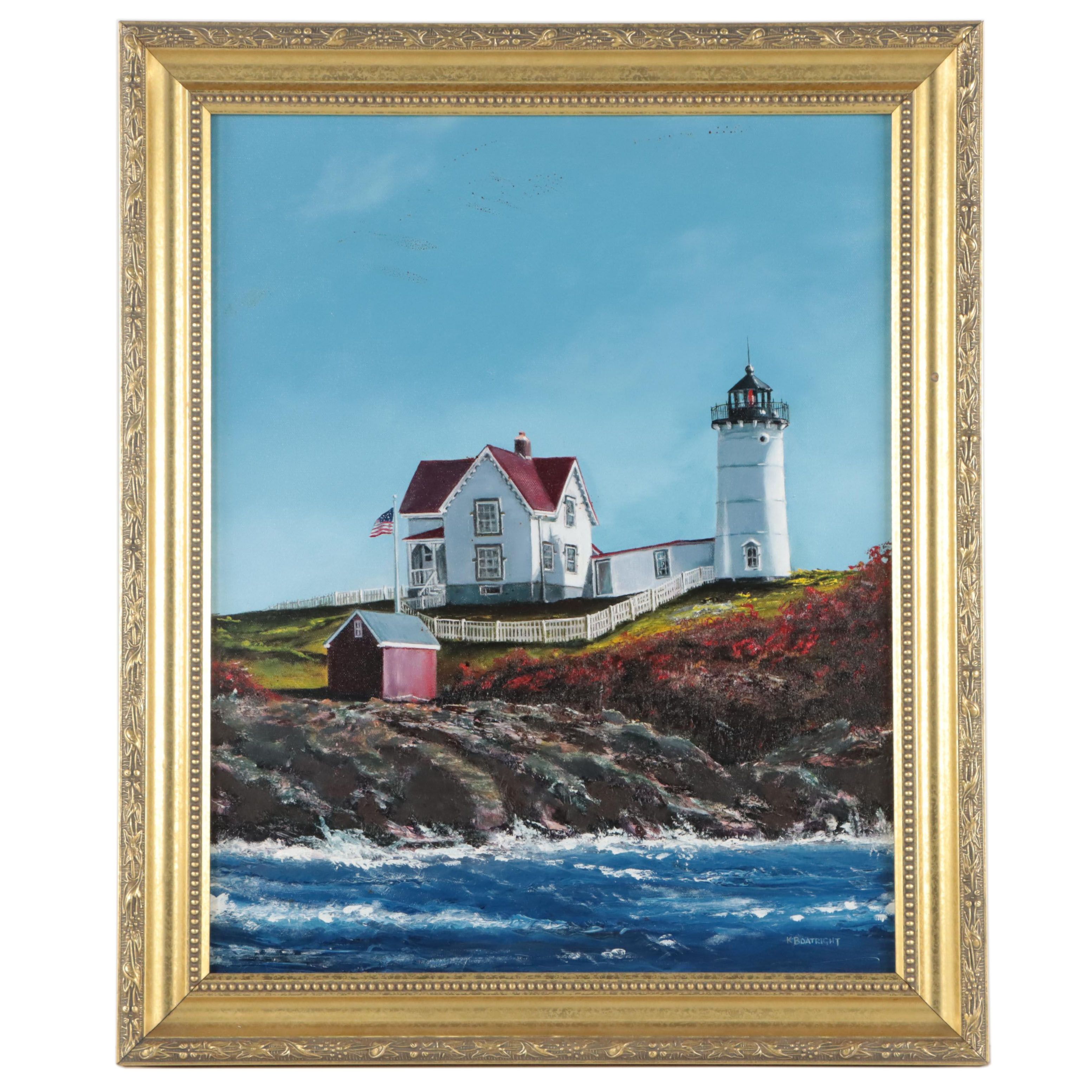 Ken Boatright Coastal Landscape Oil Painting "Nebbel Light" | EBTH