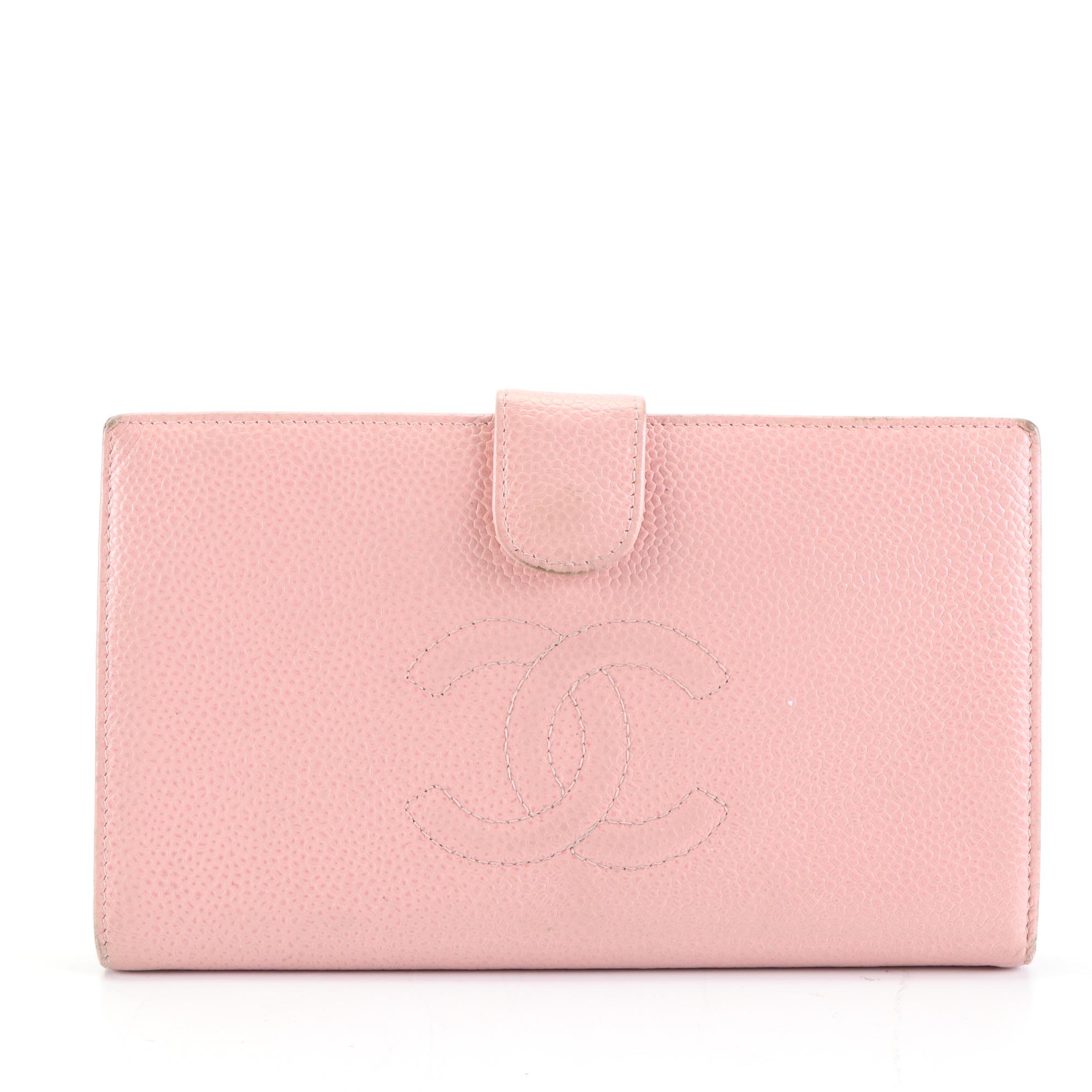 Chanel Long Wallet in Caviar Leather | EBTH
