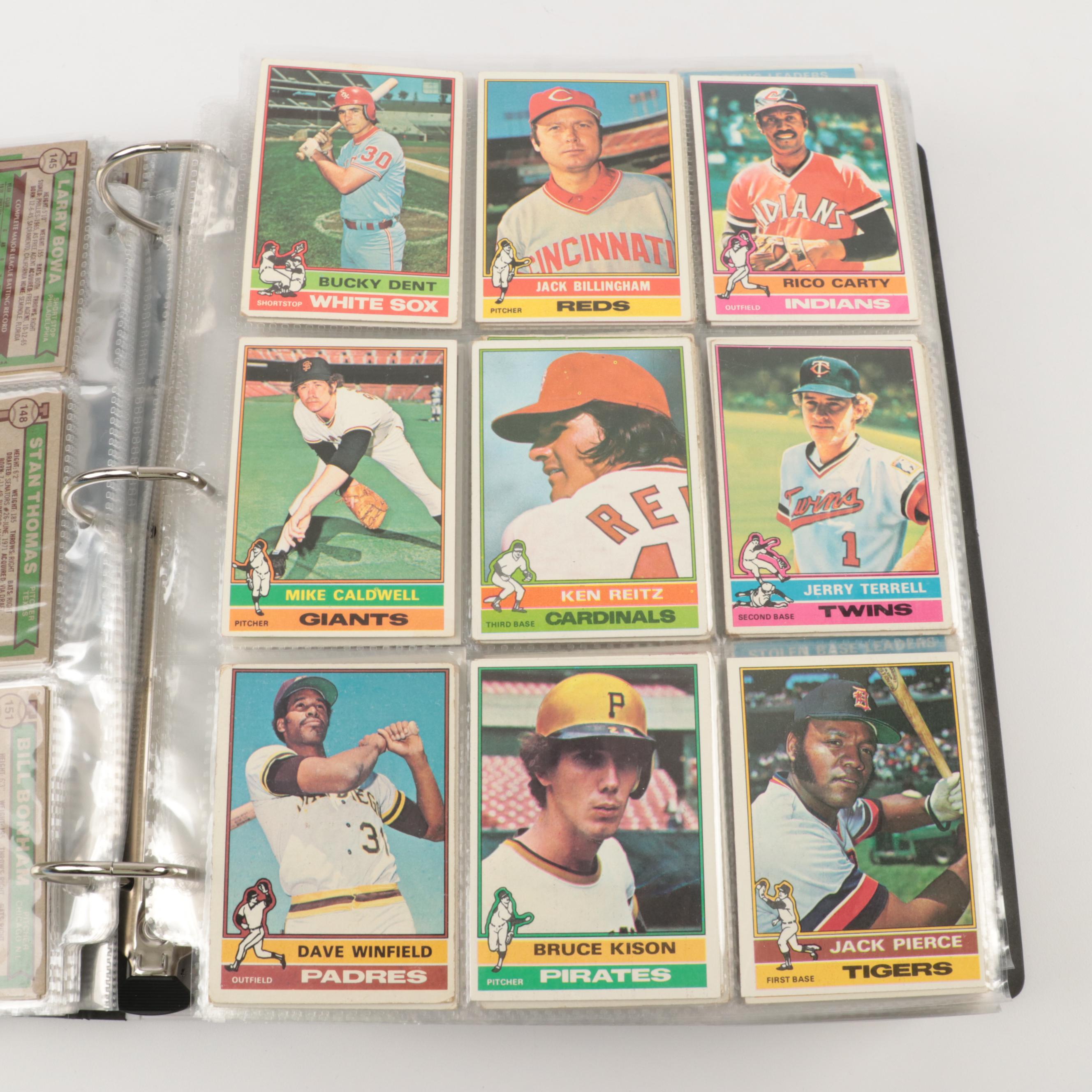 1976 Topps Baseball Cards with Lou Brock, Dennis Eckersley, and More | EBTH
