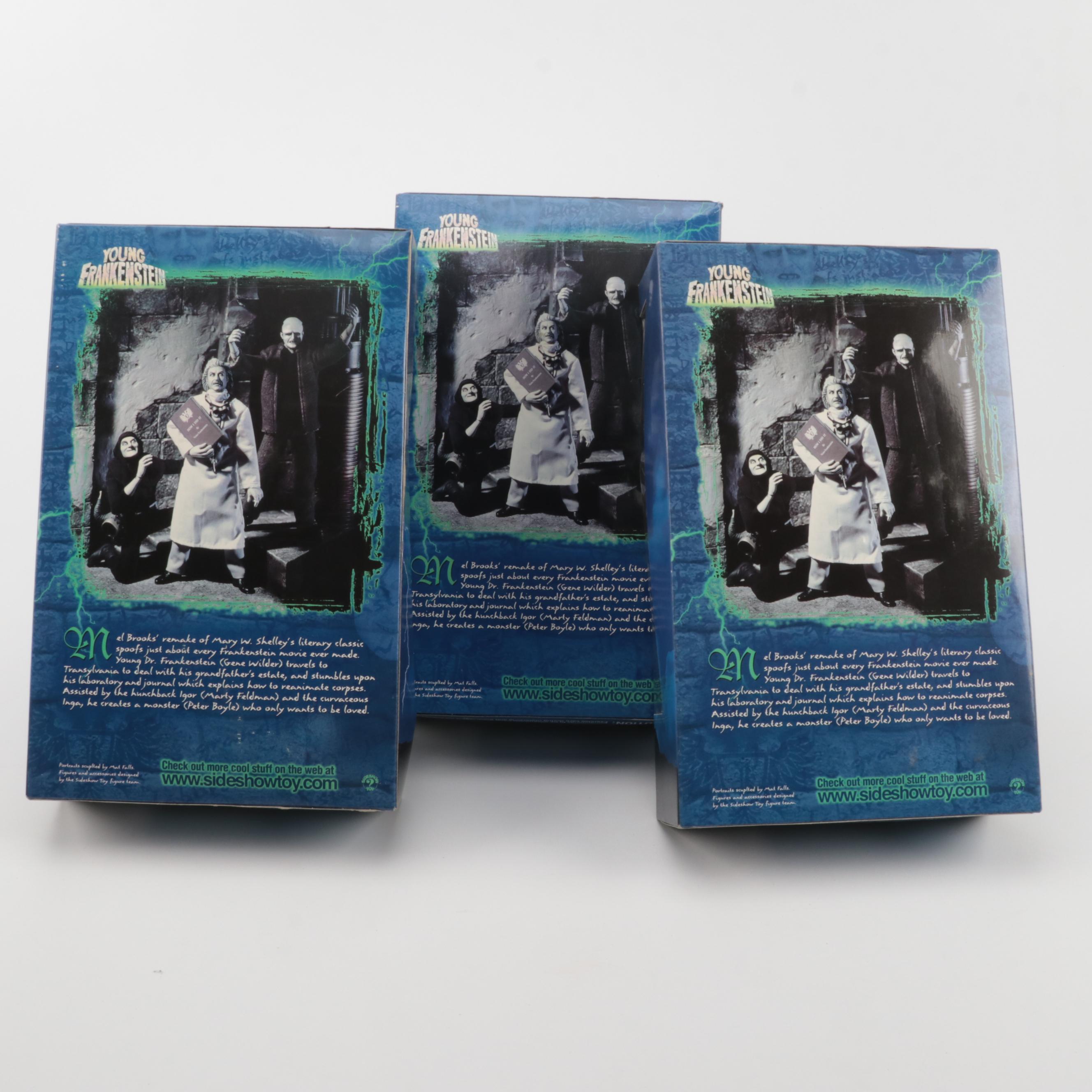 Sideshow Toy Young Frankenstein Igor, Frederick and The Monster Action ...