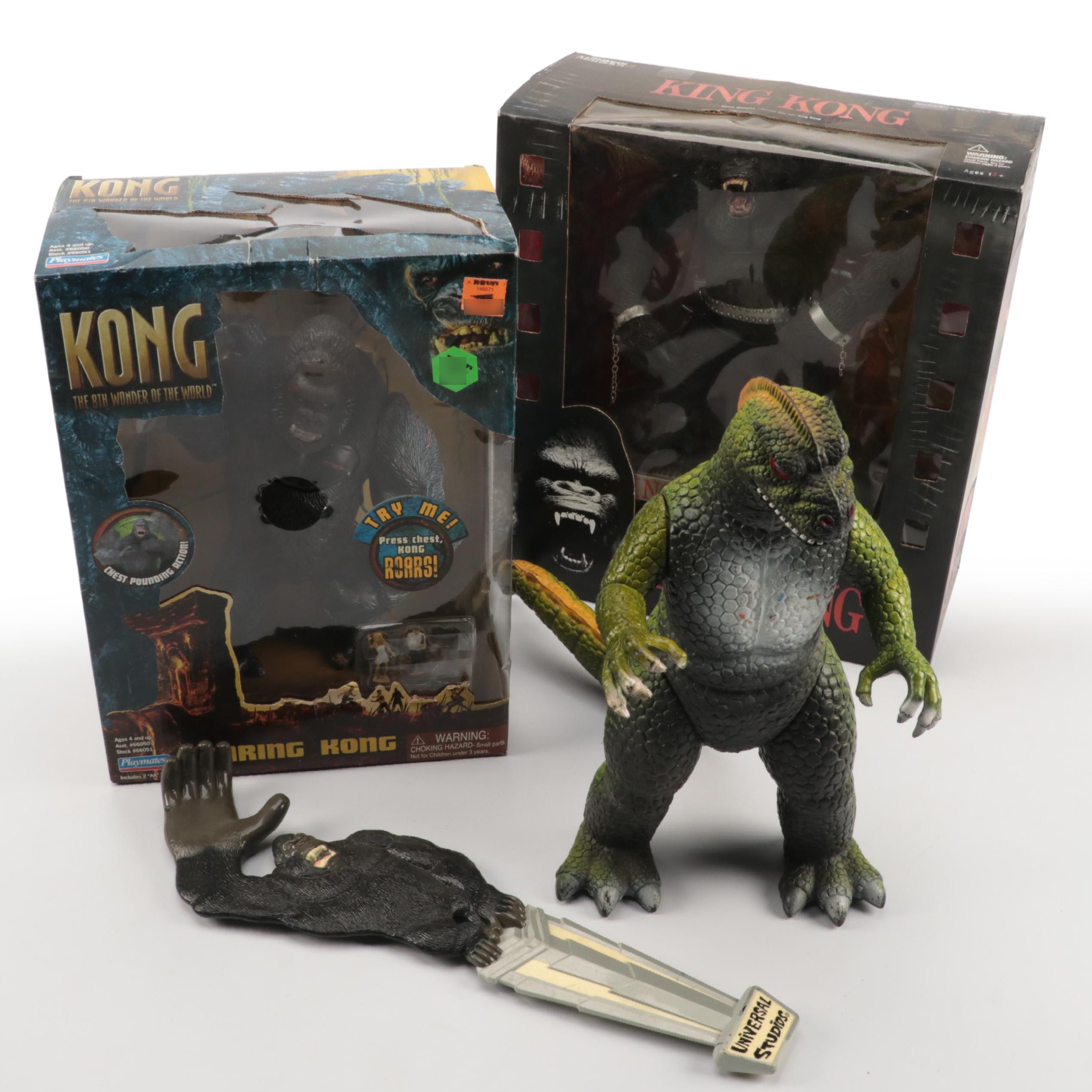 Playmates with Other King Kong and Godzilla Action Figures and Back ...