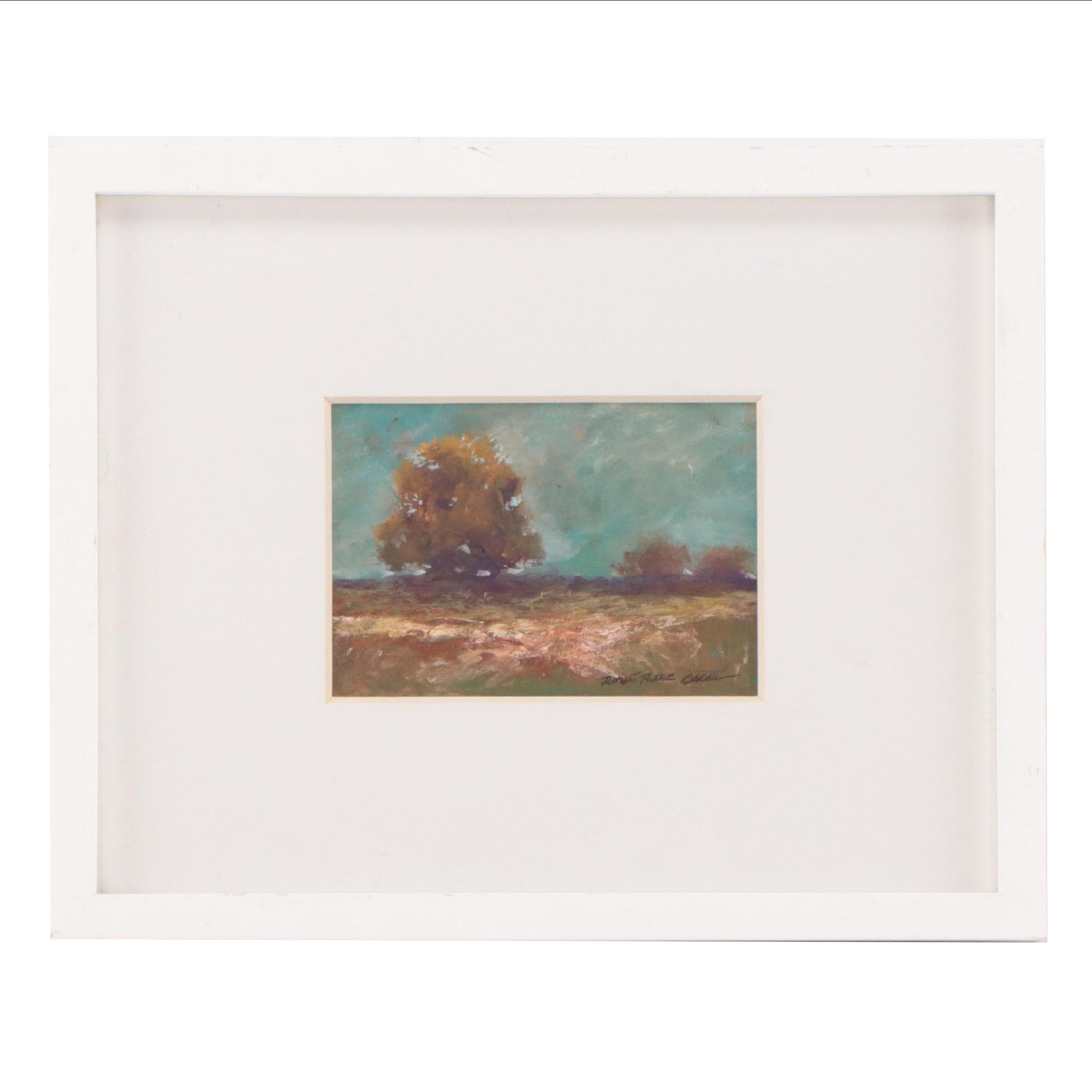 Robert Riddle Baker Acrylic Landscape Painting "The Open Field," 2023 ...