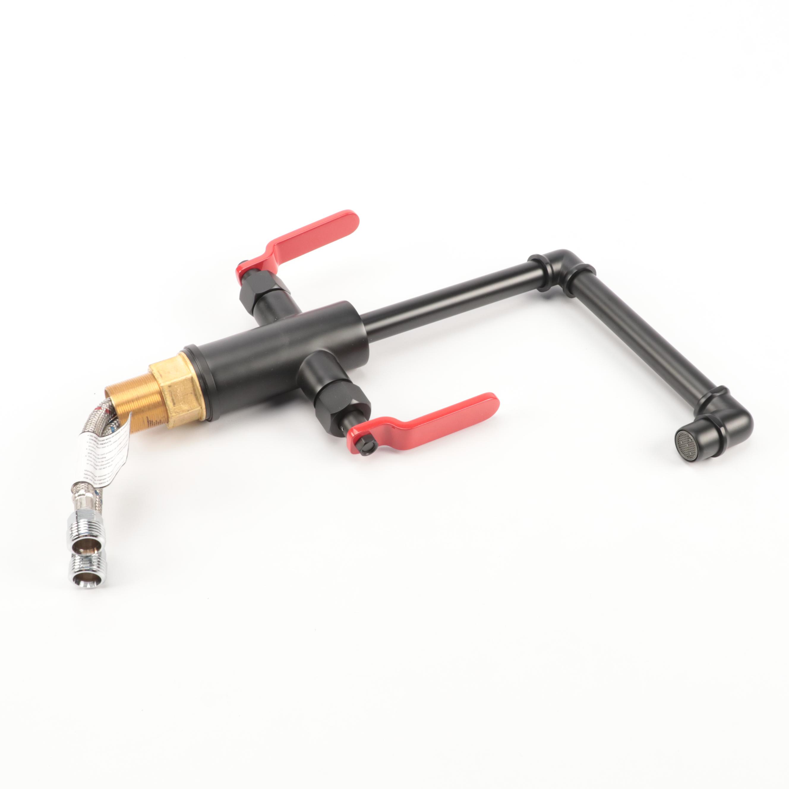 Black Finish Single-Hole Dual-Lever Handle Bathroom Faucet | Everything ...