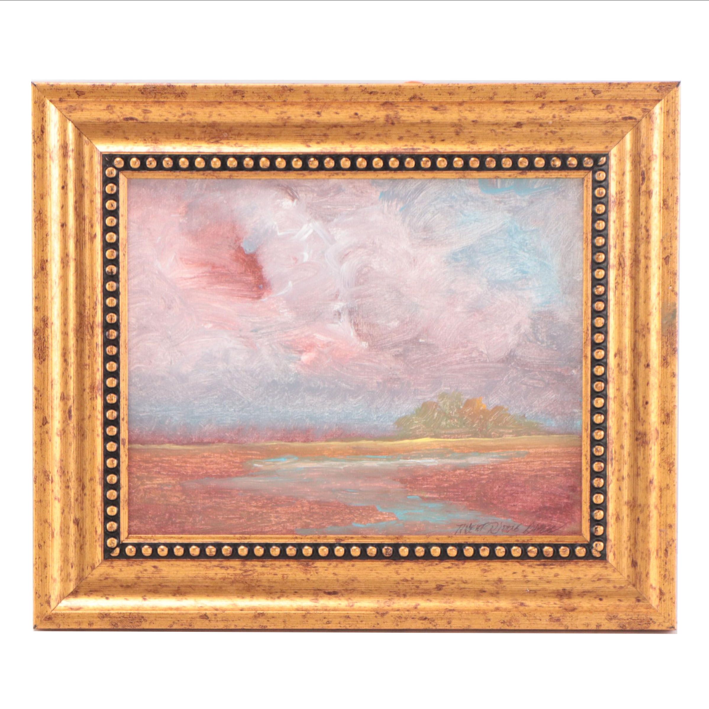 Robert Riddle-Baker Acrylic Painting of Landscape "Cloud," 2022 | EBTH