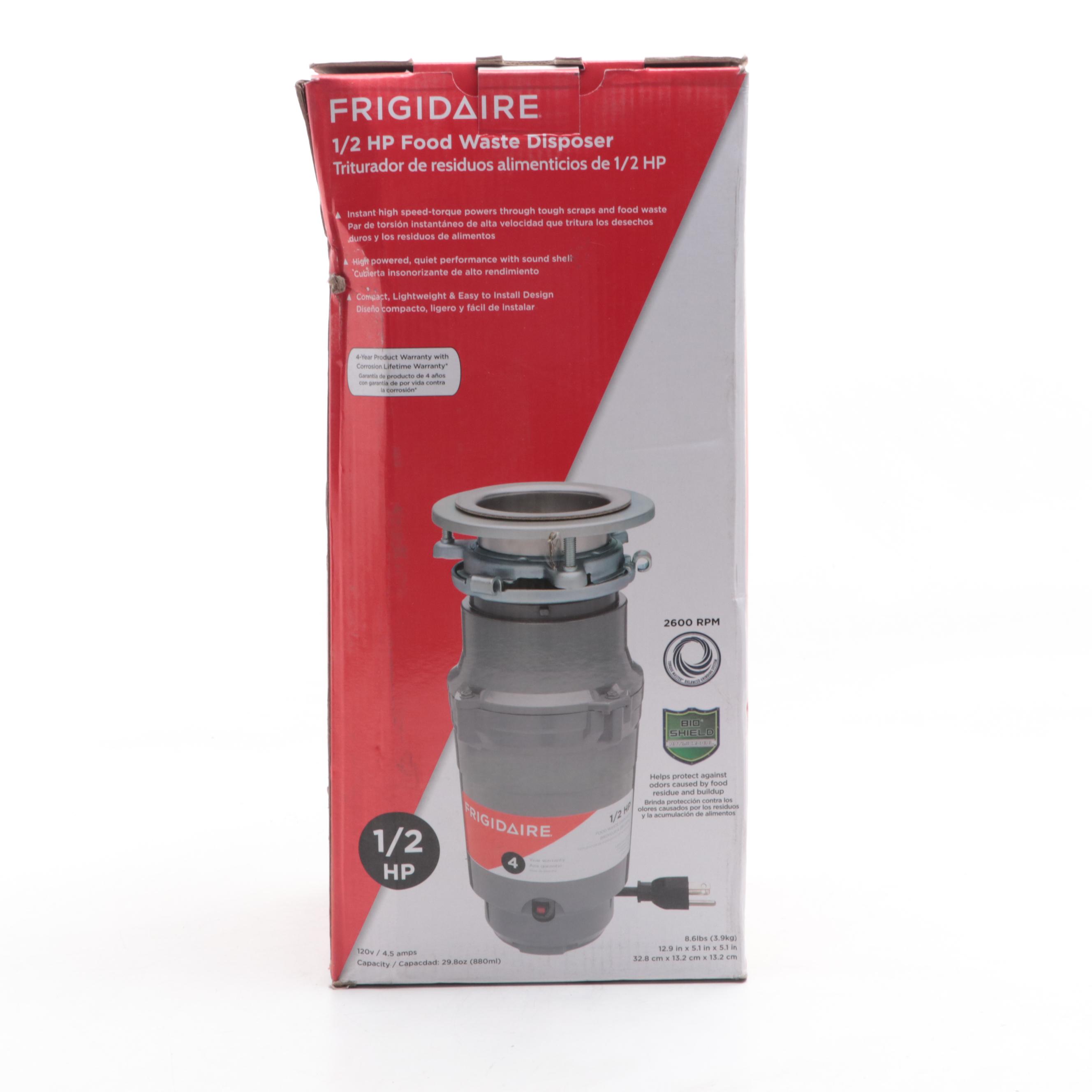 Frigidaire 1/2 HP Food Waste Disposer | EBTH