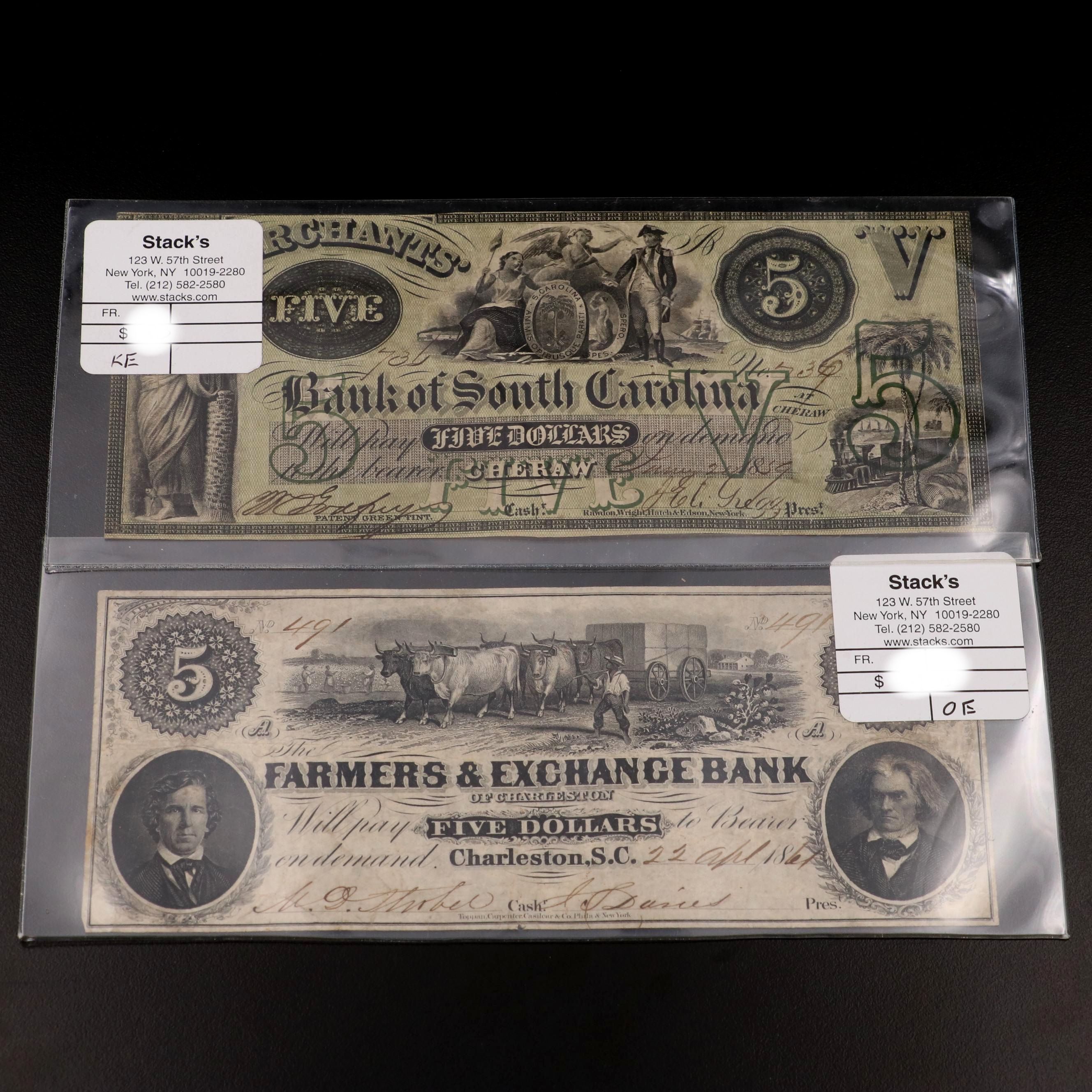 Two Civil War Era Obsolete Bank Notes | EBTH