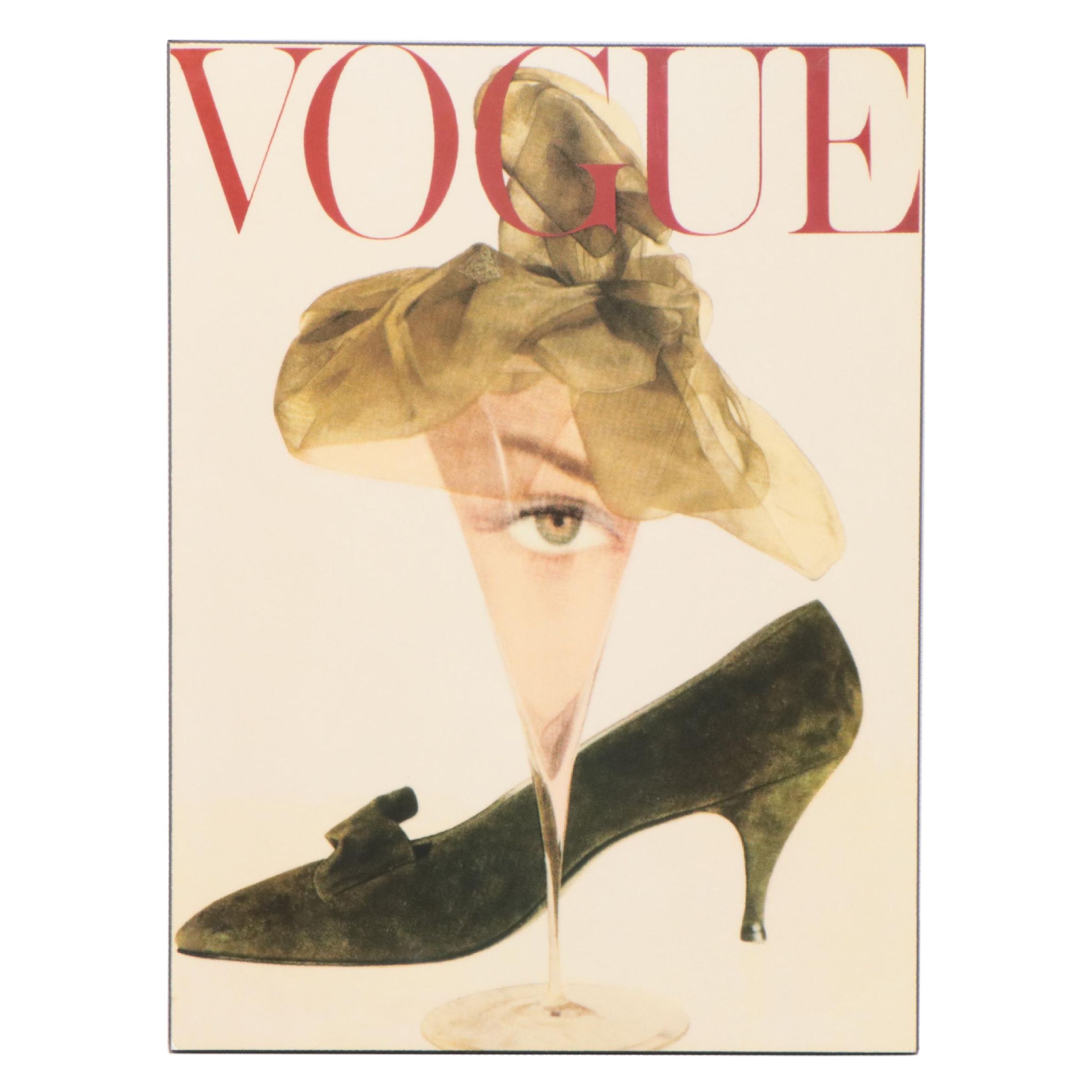 Offset Lithograph After John Rawlings of "Vogue" October 1957 Cover Art ...