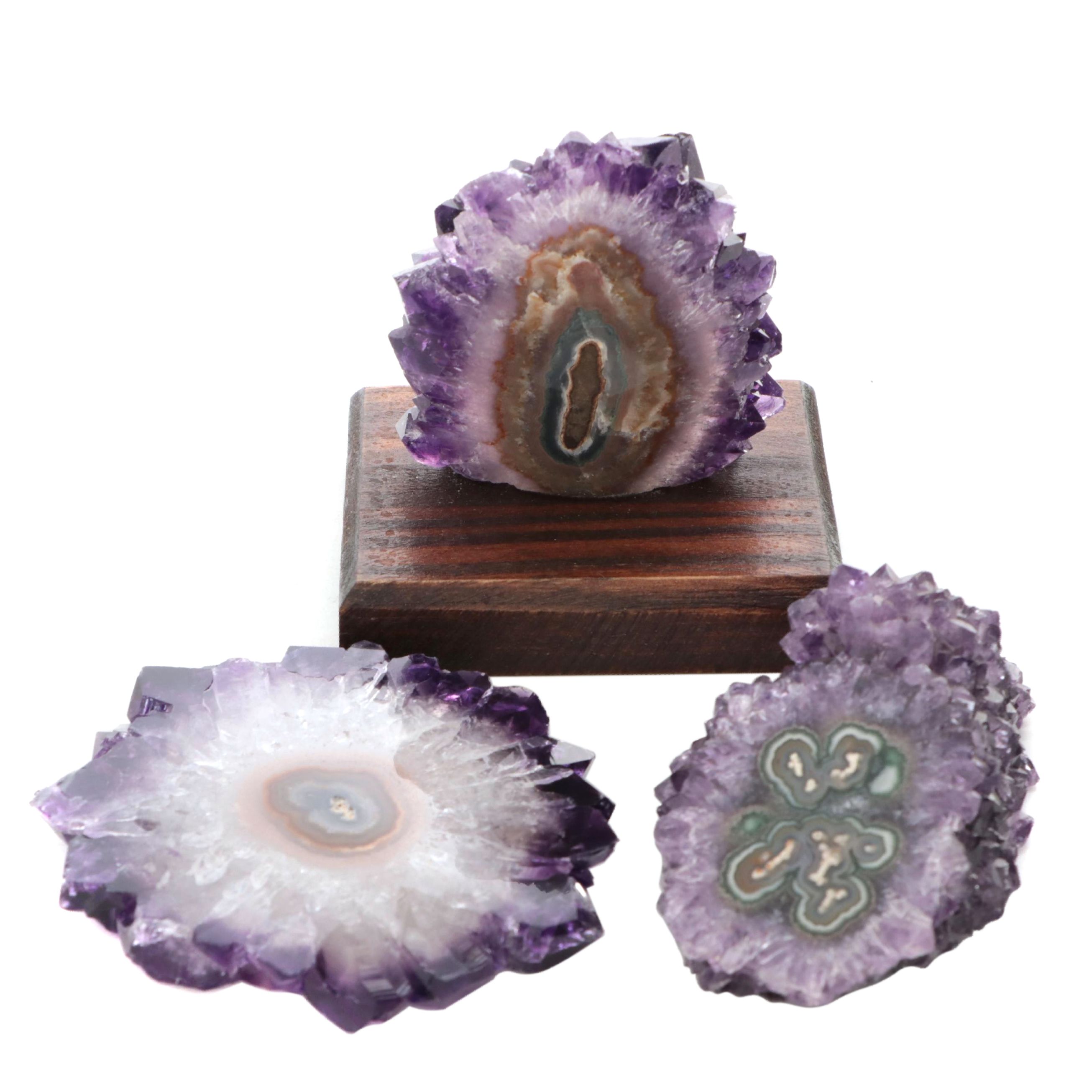 Amethyst Rosette Slab Specimens | EBTH