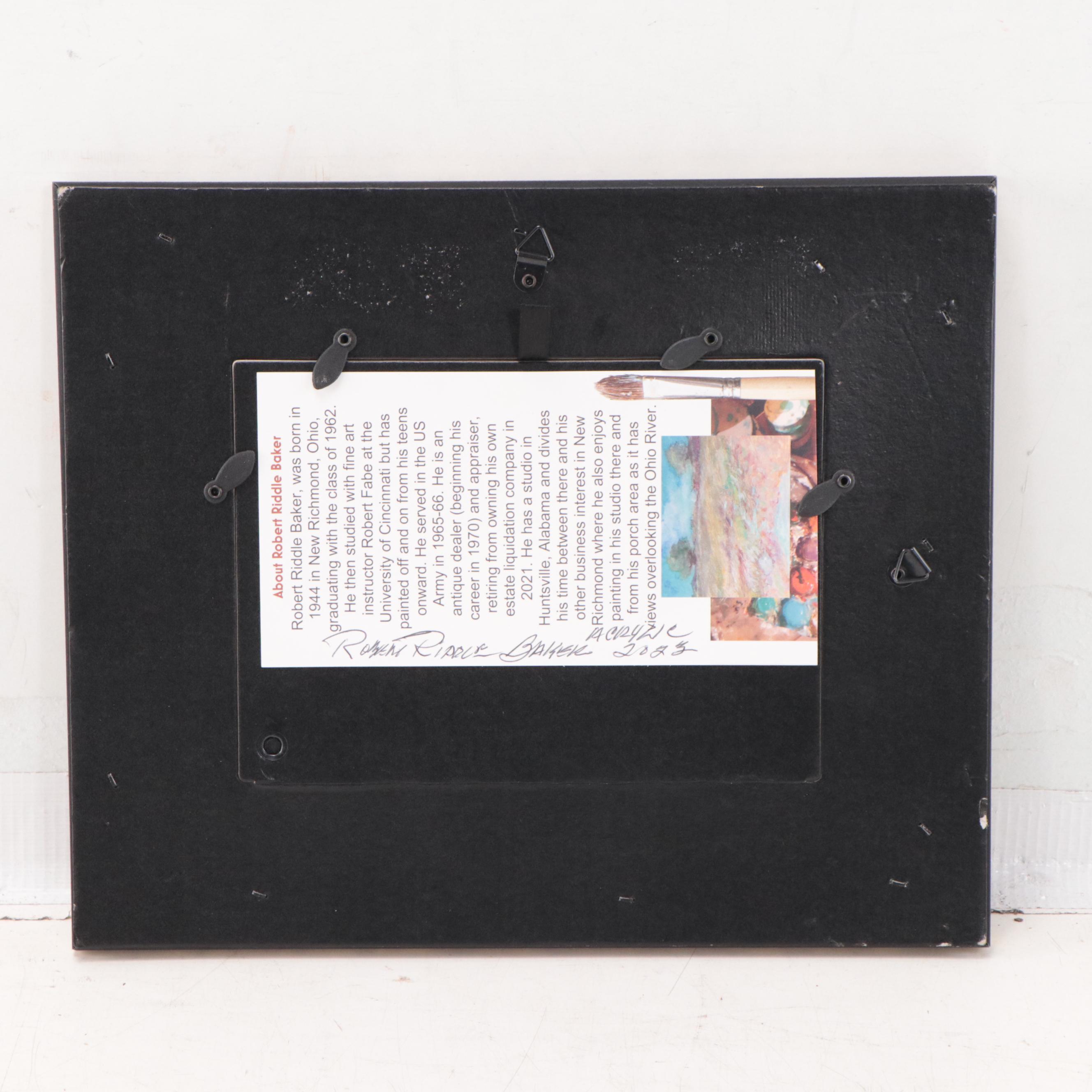 Robert Riddle-Baker Acrylic Painting of Sweeping Landscape, 2023 | EBTH