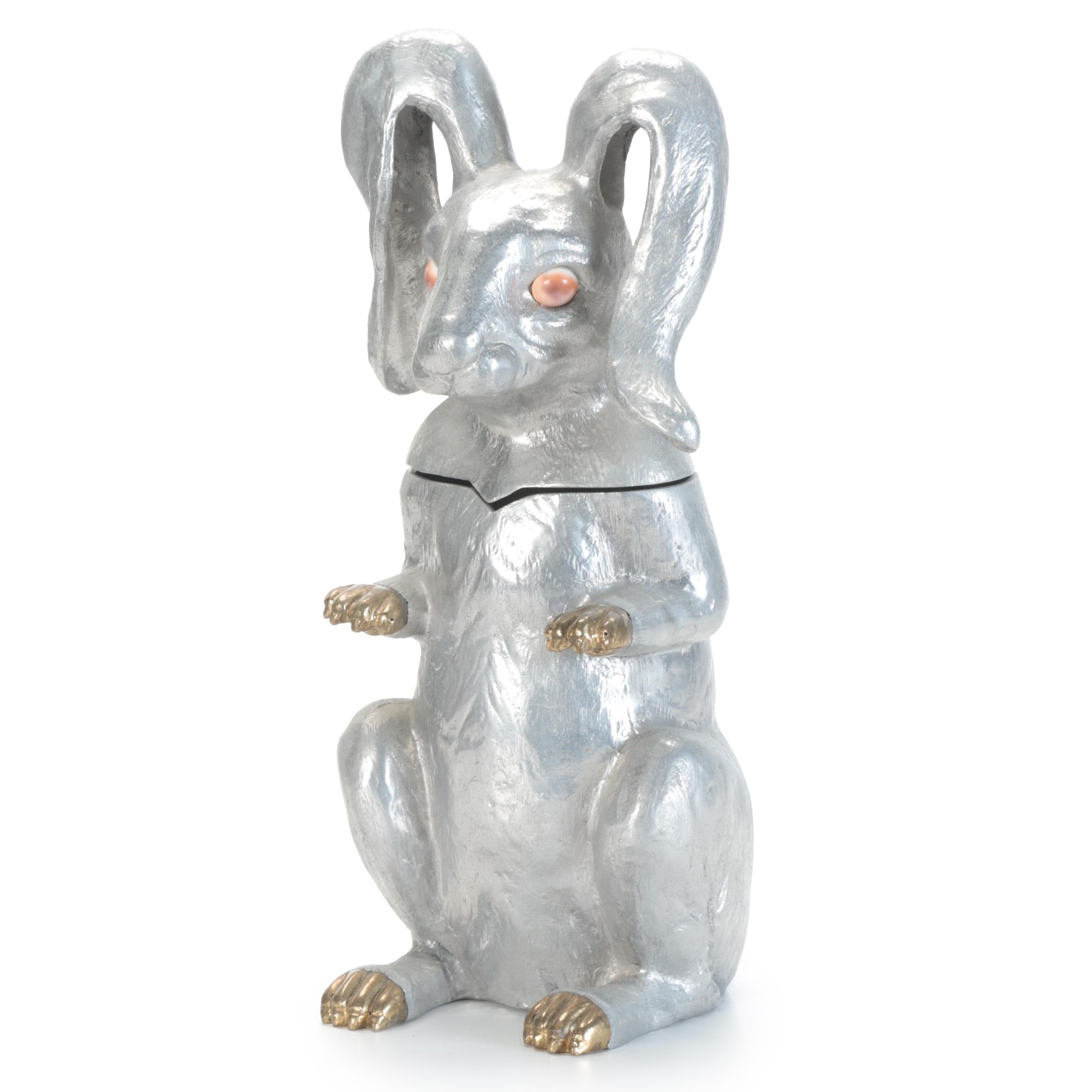 Arthur Court Rabbit Aluminum Wine Bottle Cooler | EBTH