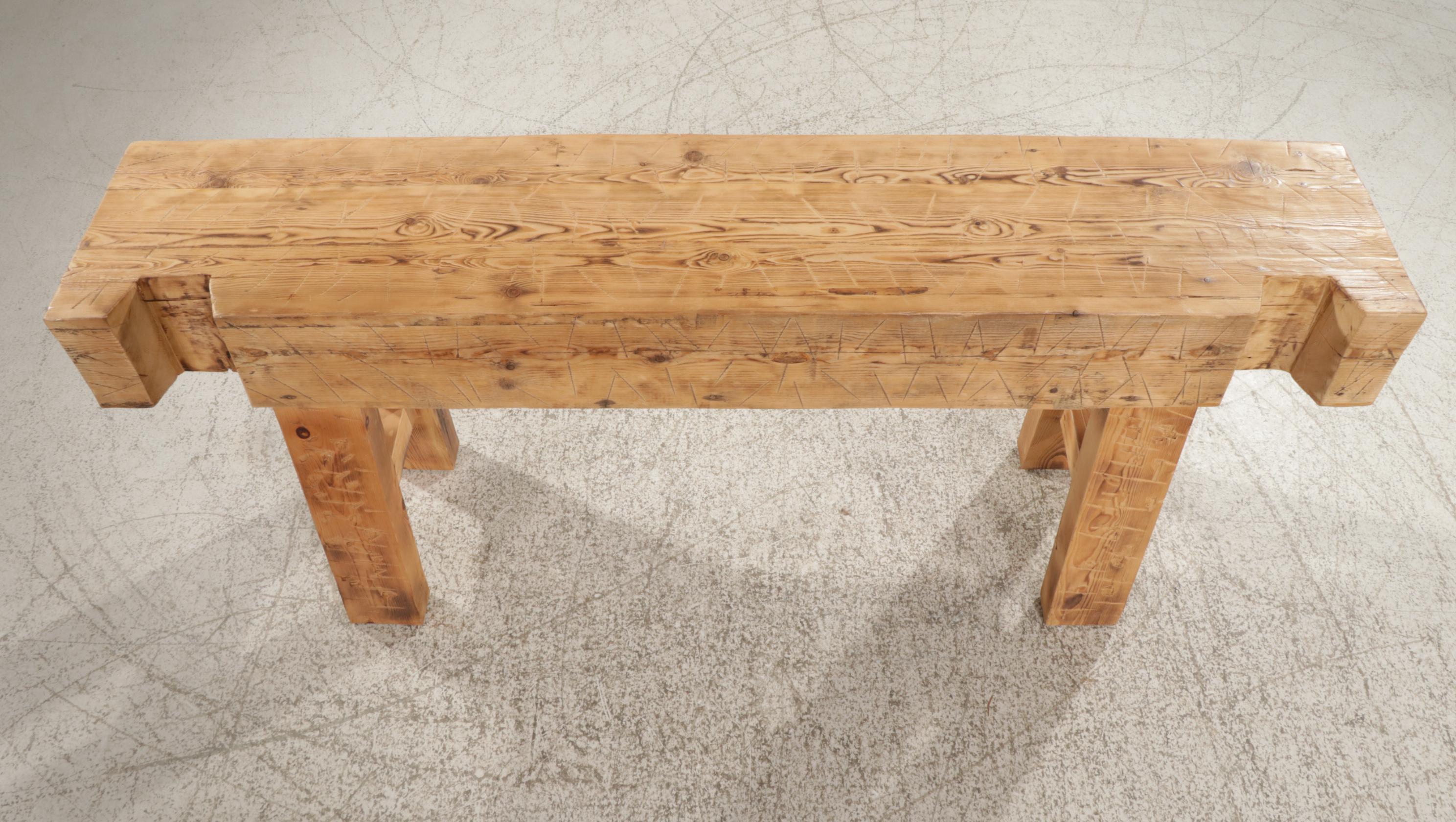 Rough-Hewn Pine Beam Console Table | Everything But The House