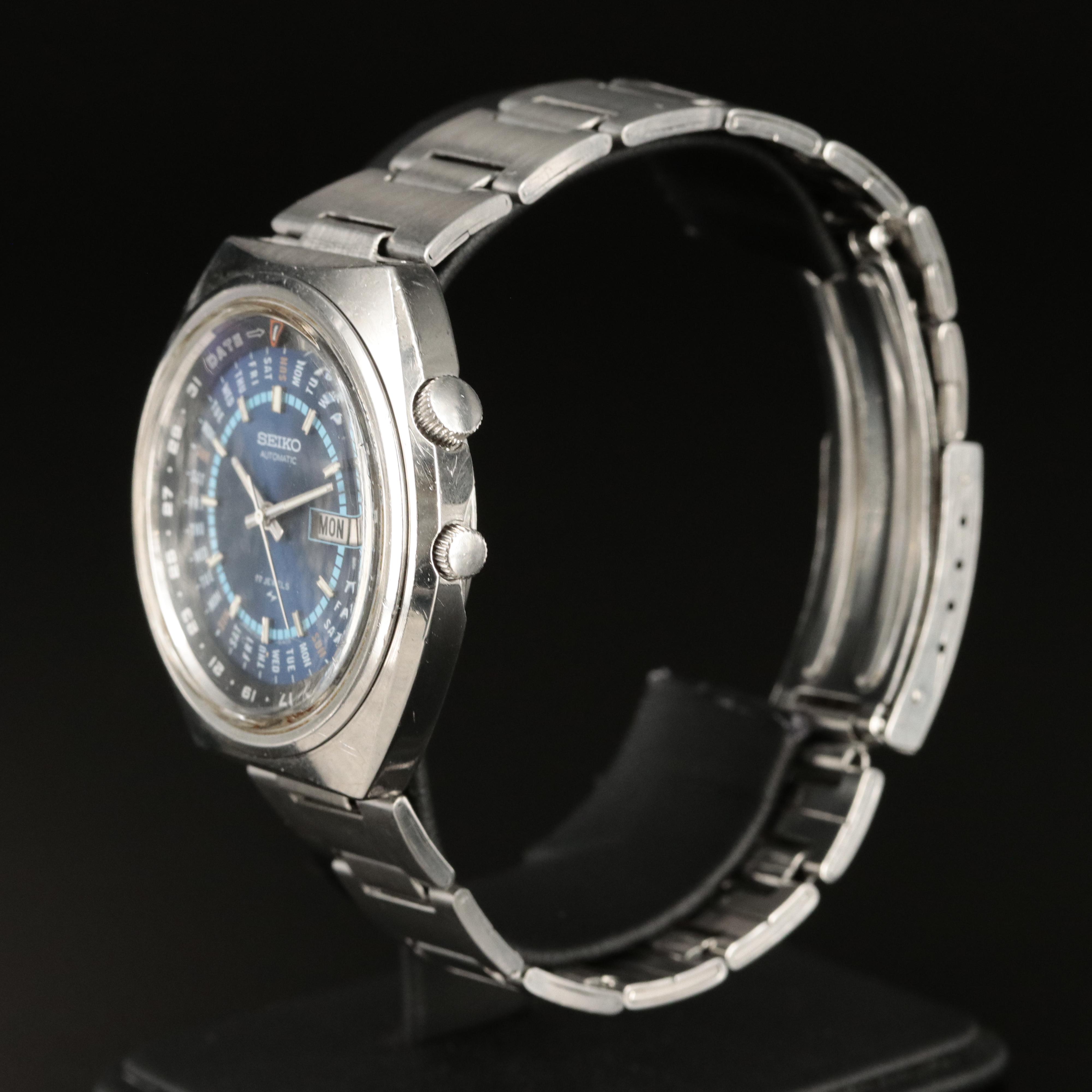 1973 Seiko "31 Day Calendar" Day-Date Automatic Wristwatch | EBTH