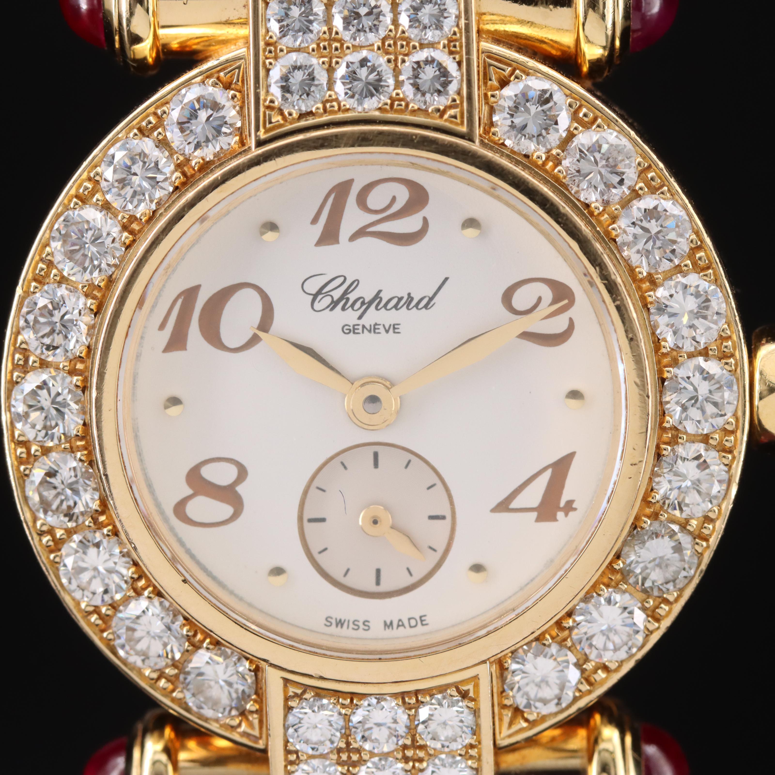18K Chopard Imperiale Diamond and Ruby Wristwatch | EBTH