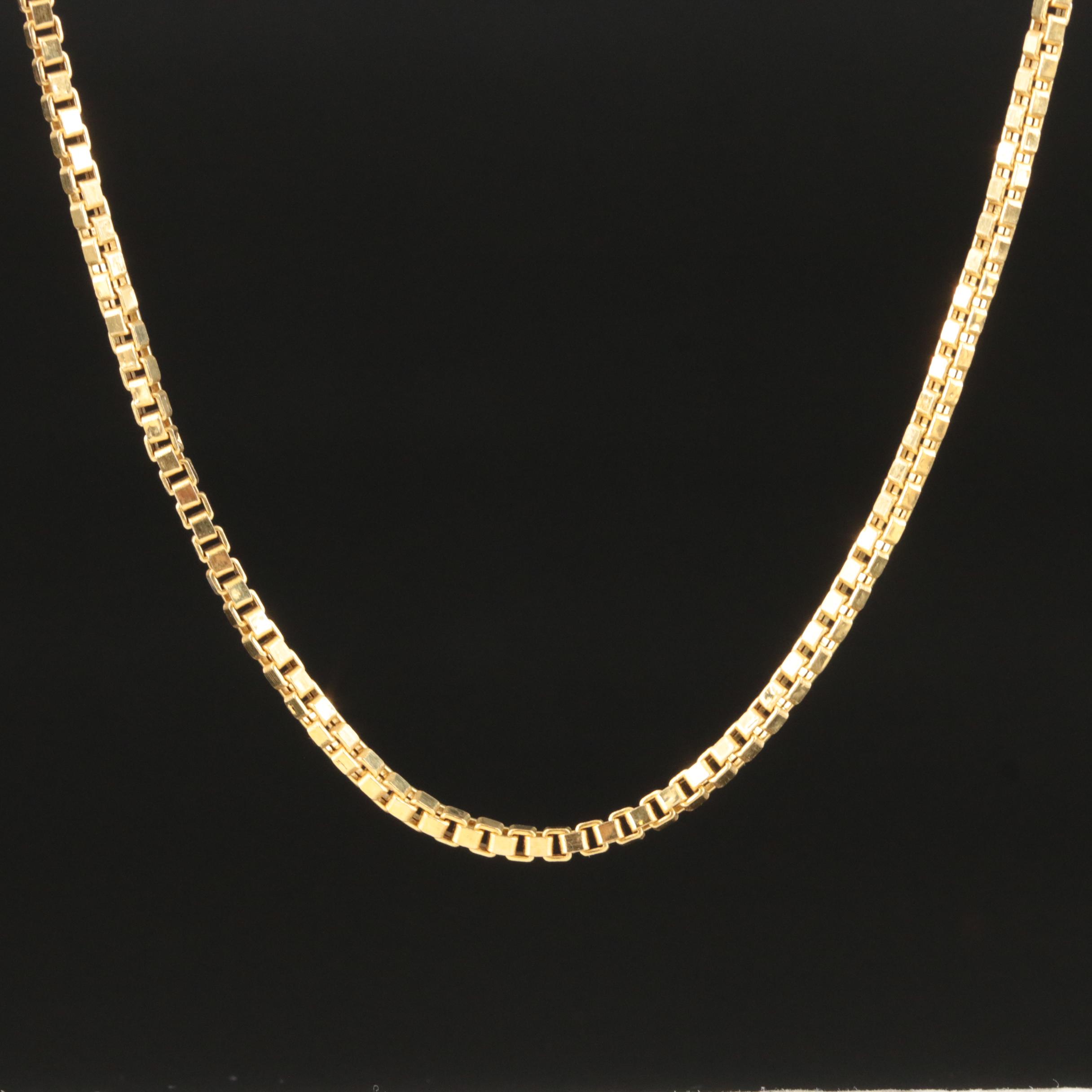 Milor 18K Box Chain Necklace | EBTH