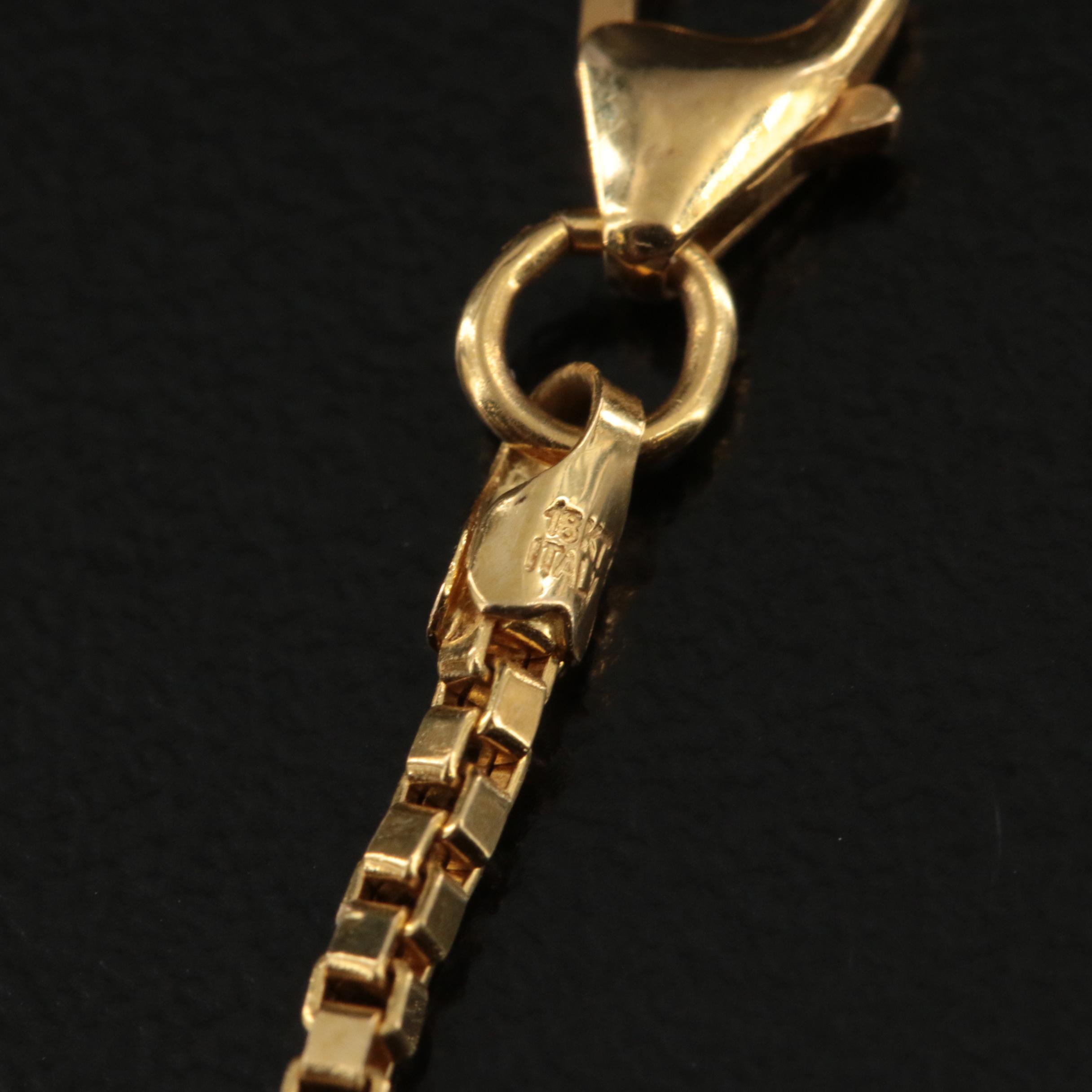 Milor 18K Box Chain Necklace | EBTH