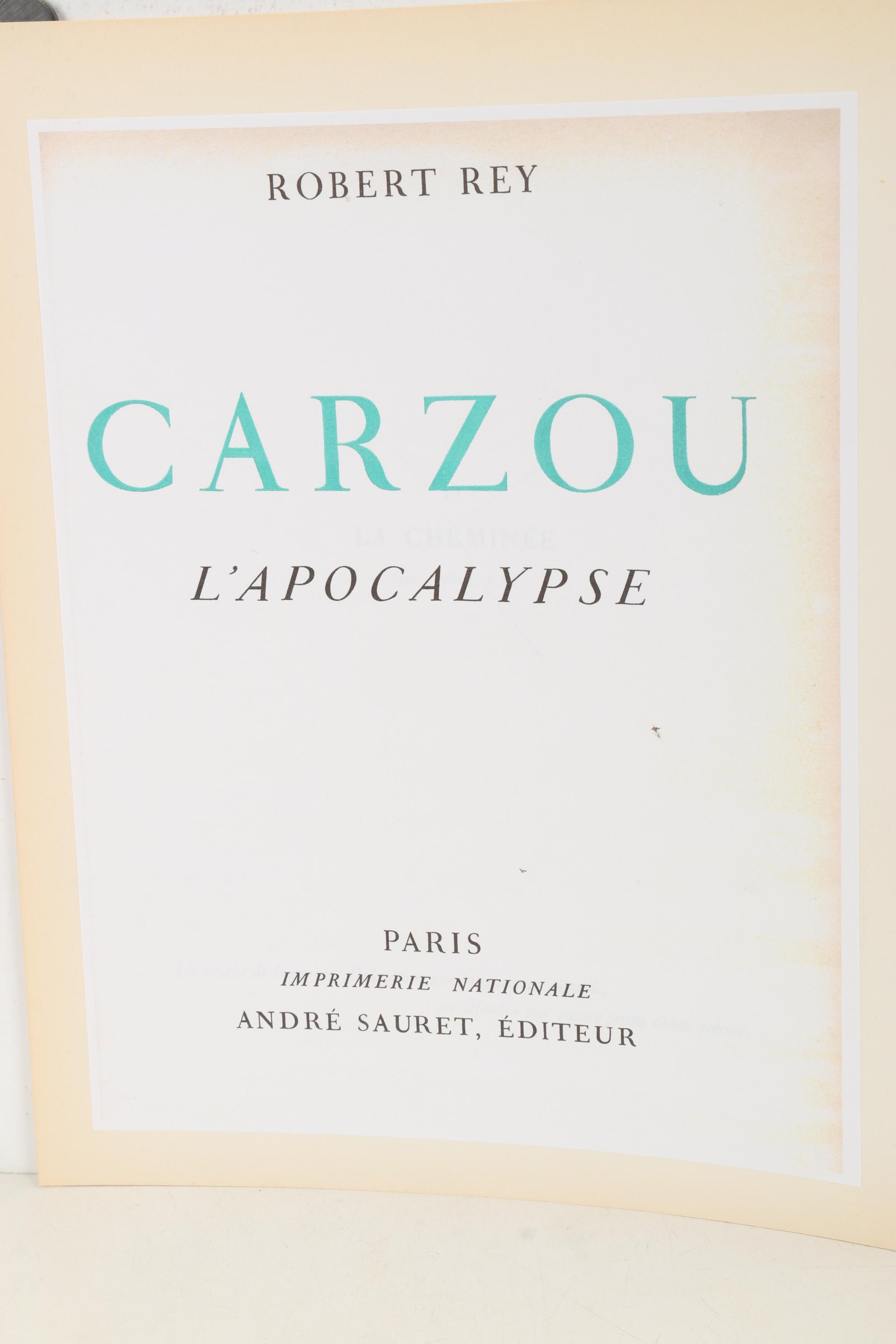 Jean Carzou Color Photogravure "Les Pétroliers" From "L'Apocalypse ...
