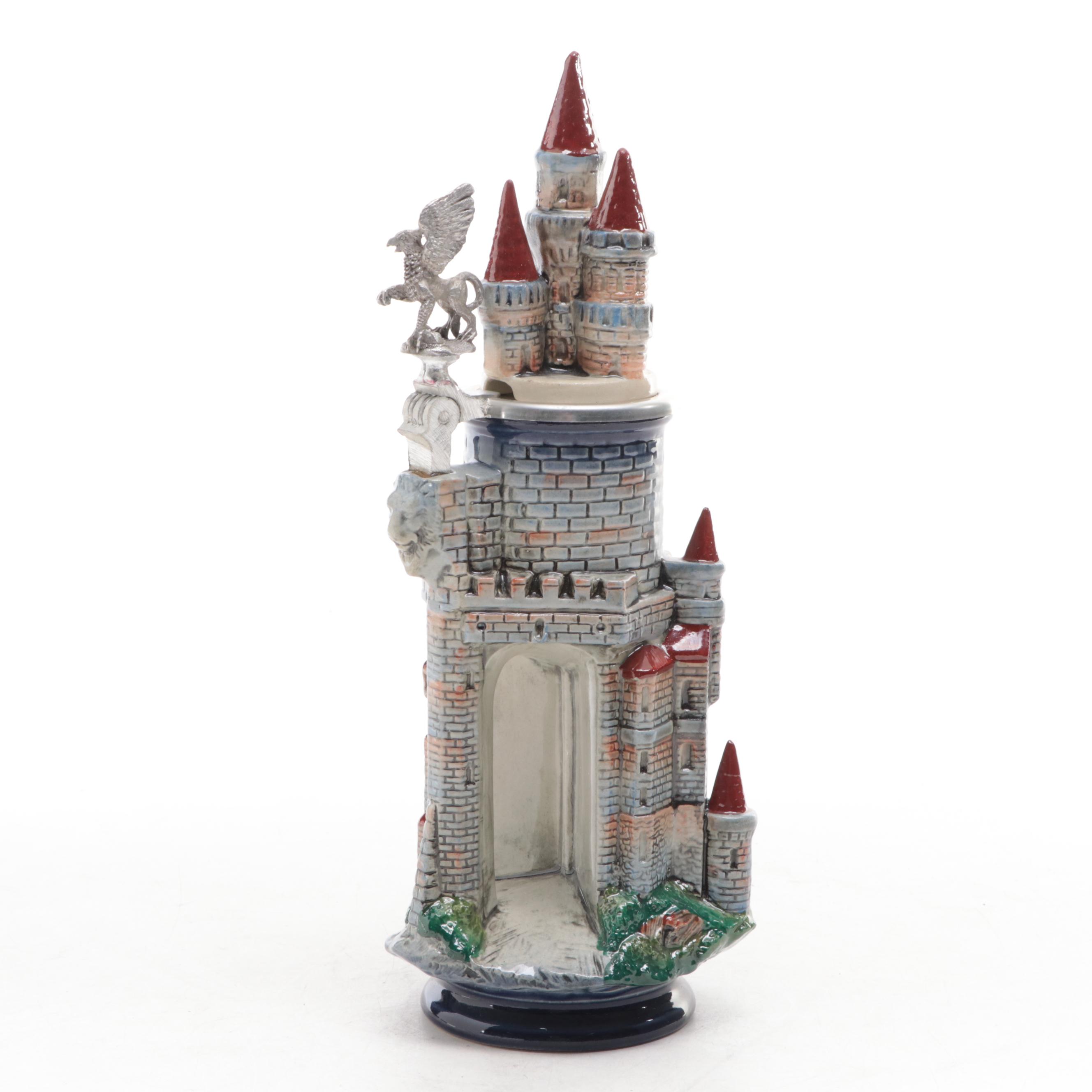 Thewalt Limited Edition "Fantasy Castle" German Stoneware Beer Stein | EBTH