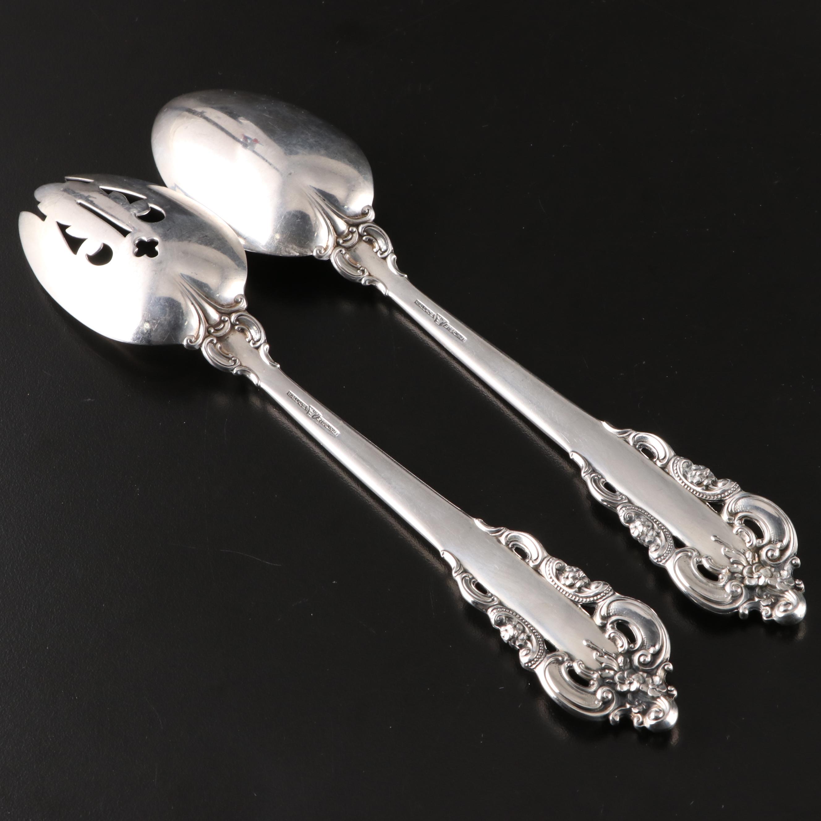 Wallace "Grand Baroque" Sterling Silver Serving Utensils | EBTH