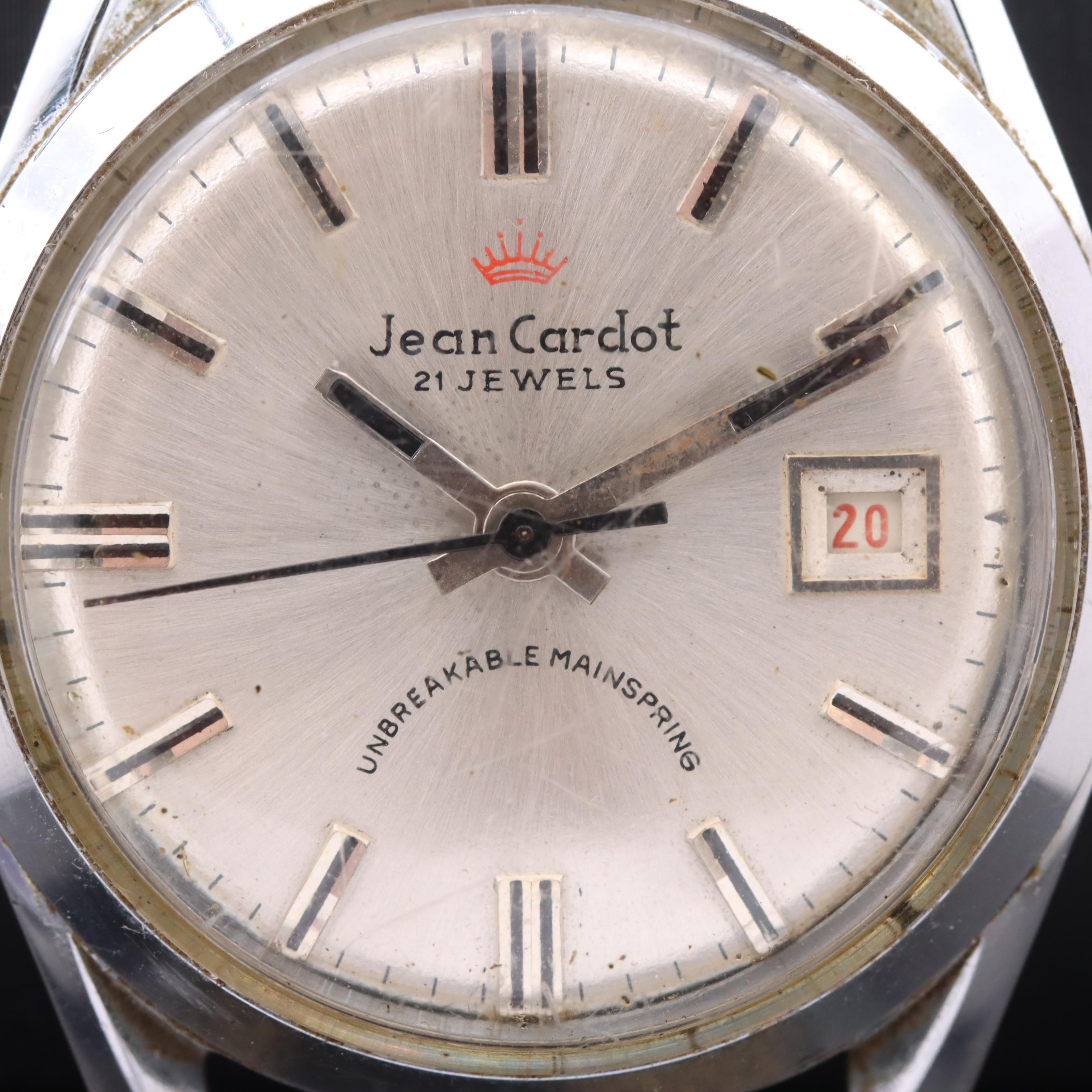 Vintage Jean Cardot Stem Wind Wristwatch | EBTH