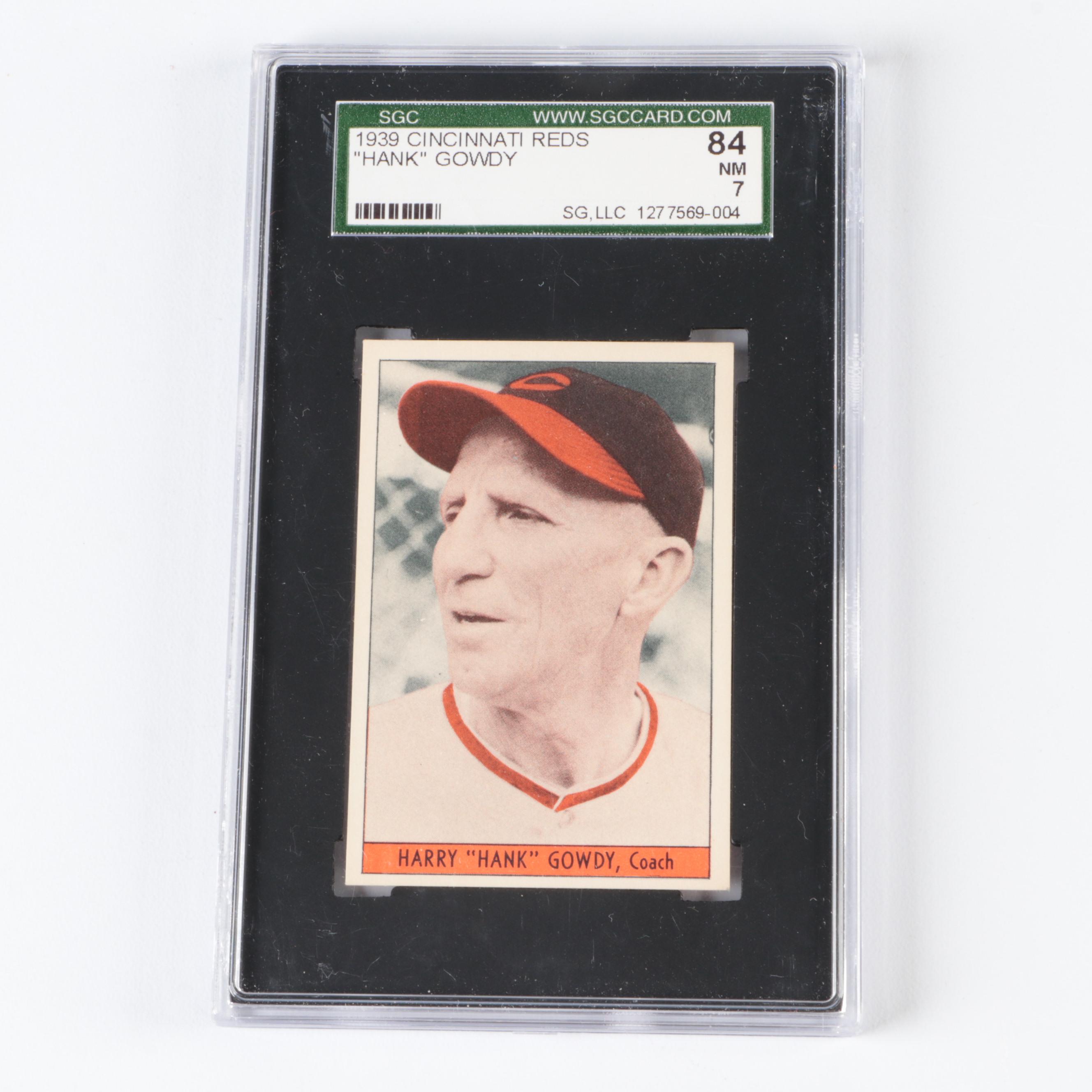 1938–1939 W711–1 Cincinnati Reds Baseball Cards with Walter, Gowdy and ...