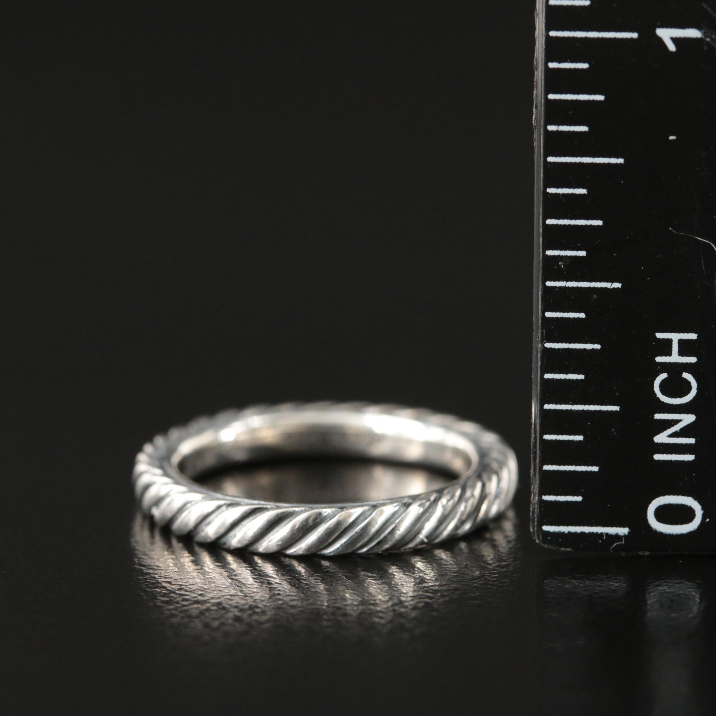 David Yurman Cable Collectibles Sterling Stack Ring | EBTH