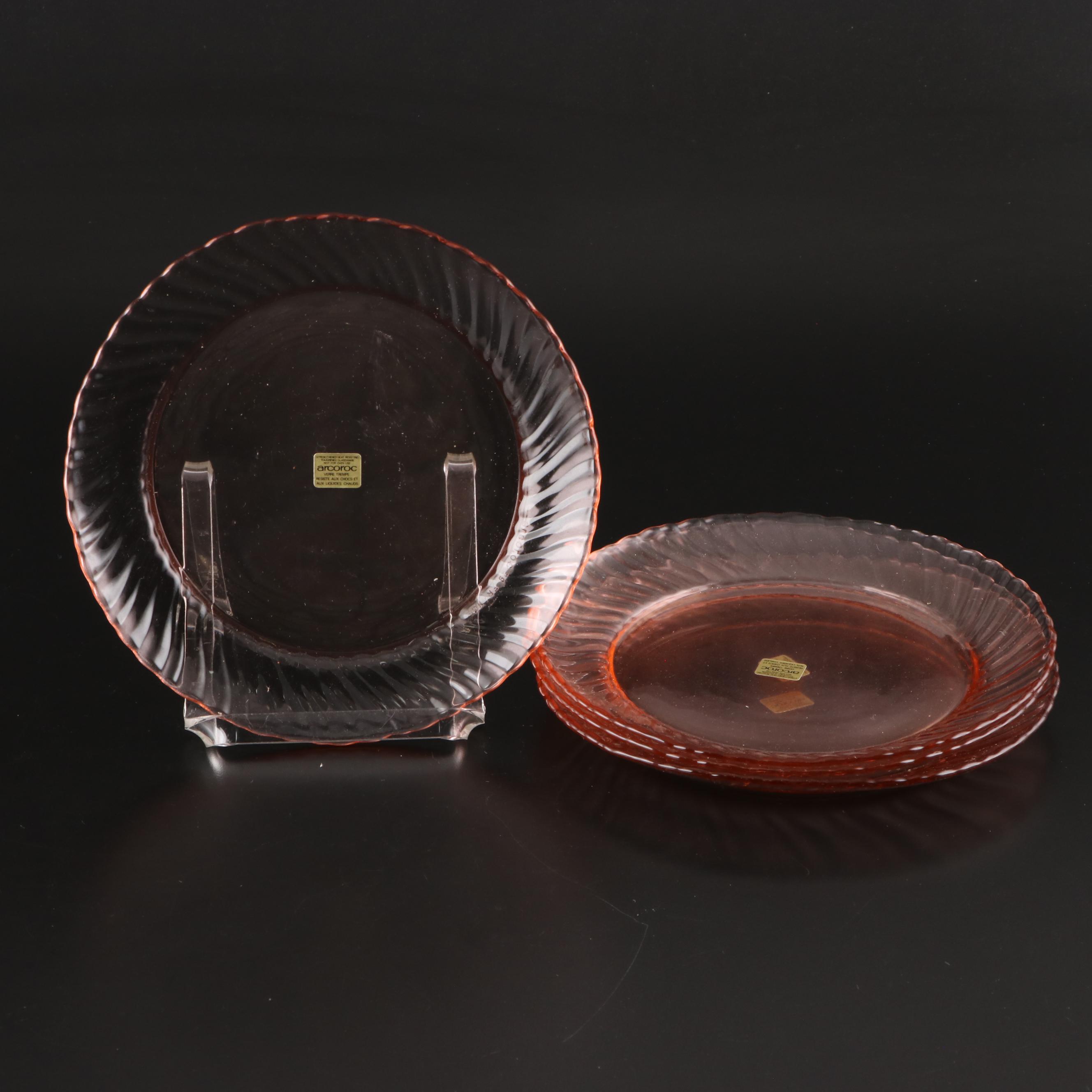 Arcoroc Vaisselle Rosaline Glass Dinnerware Set with Cut Crystal ...