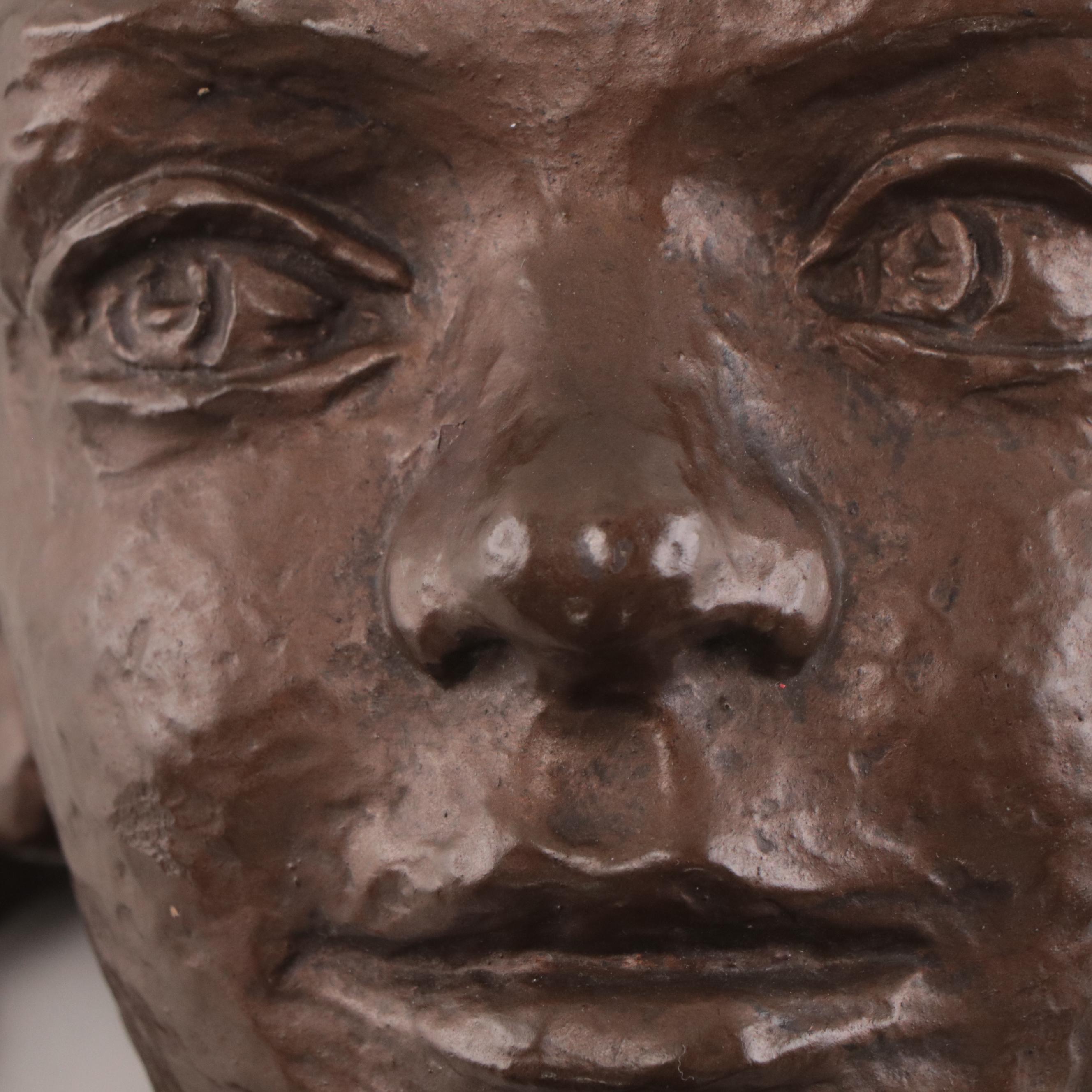 Austin Productions Cast Plaster Bust of Young Girl With Pigtails | EBTH