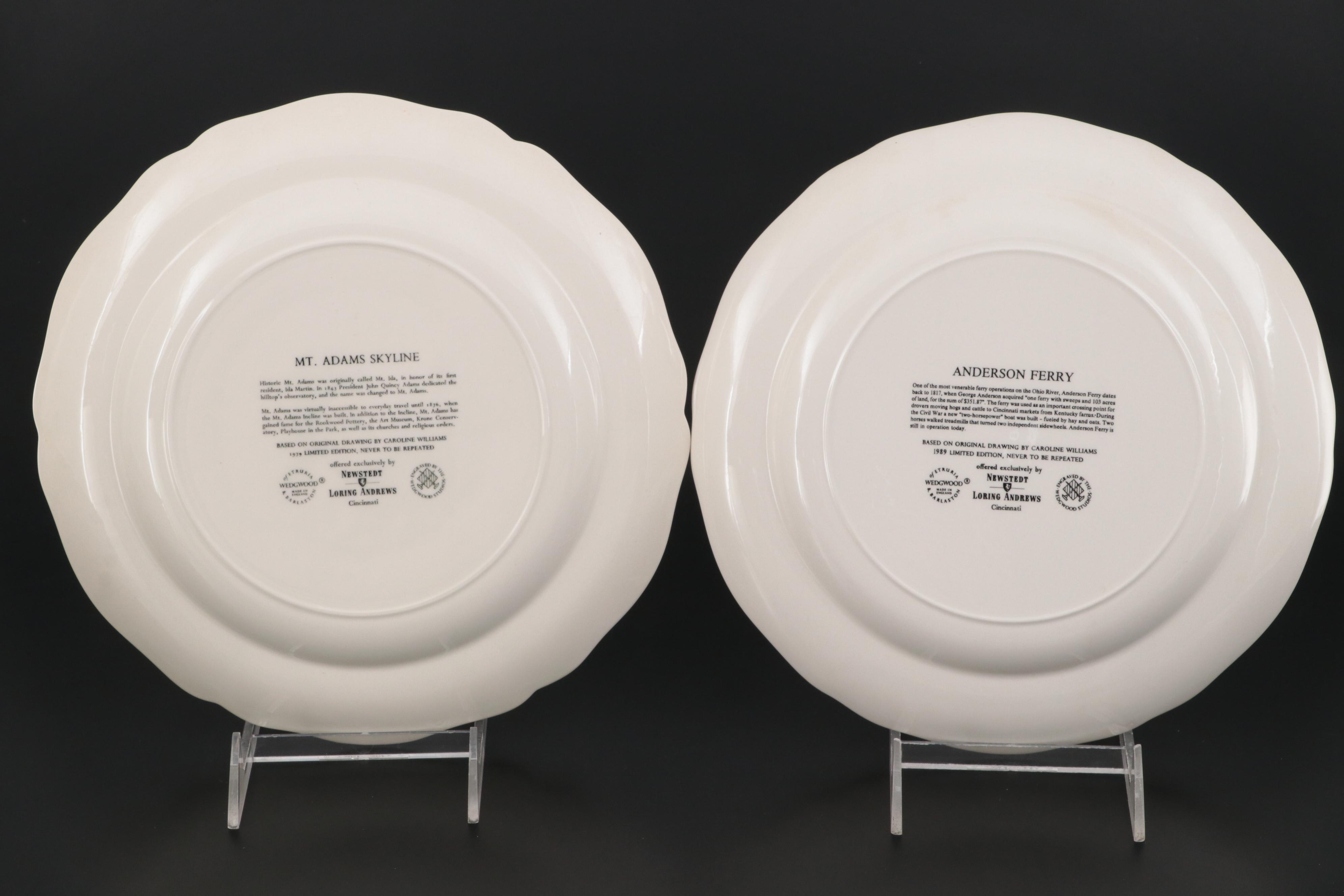 Caroline Williams for Wedgwood "Scenes of Cincinnati" Collector Plates ...