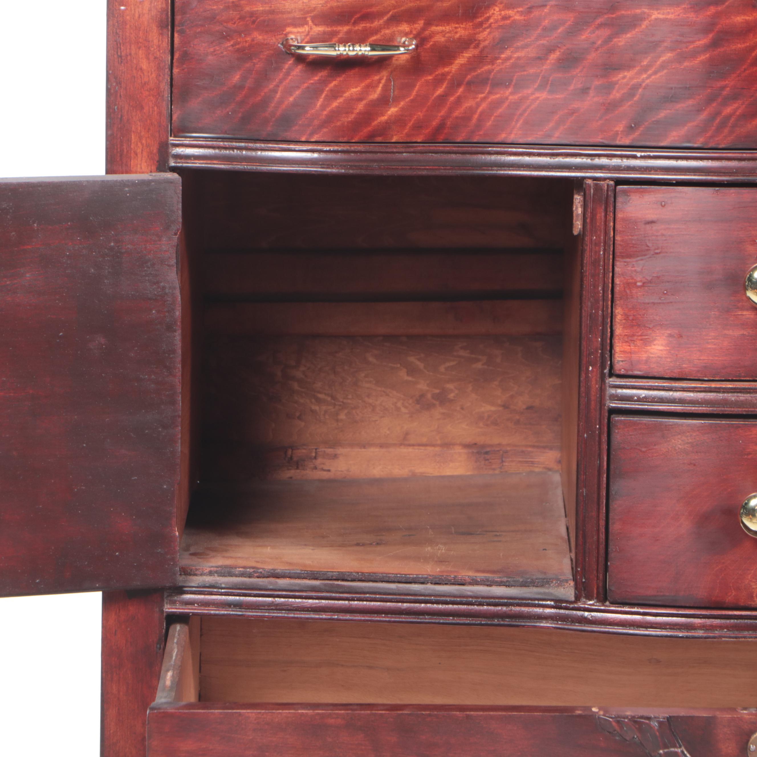 Late Victorian Mahogany-Finish Birch Double Hat Box Chest of Drawers | EBTH