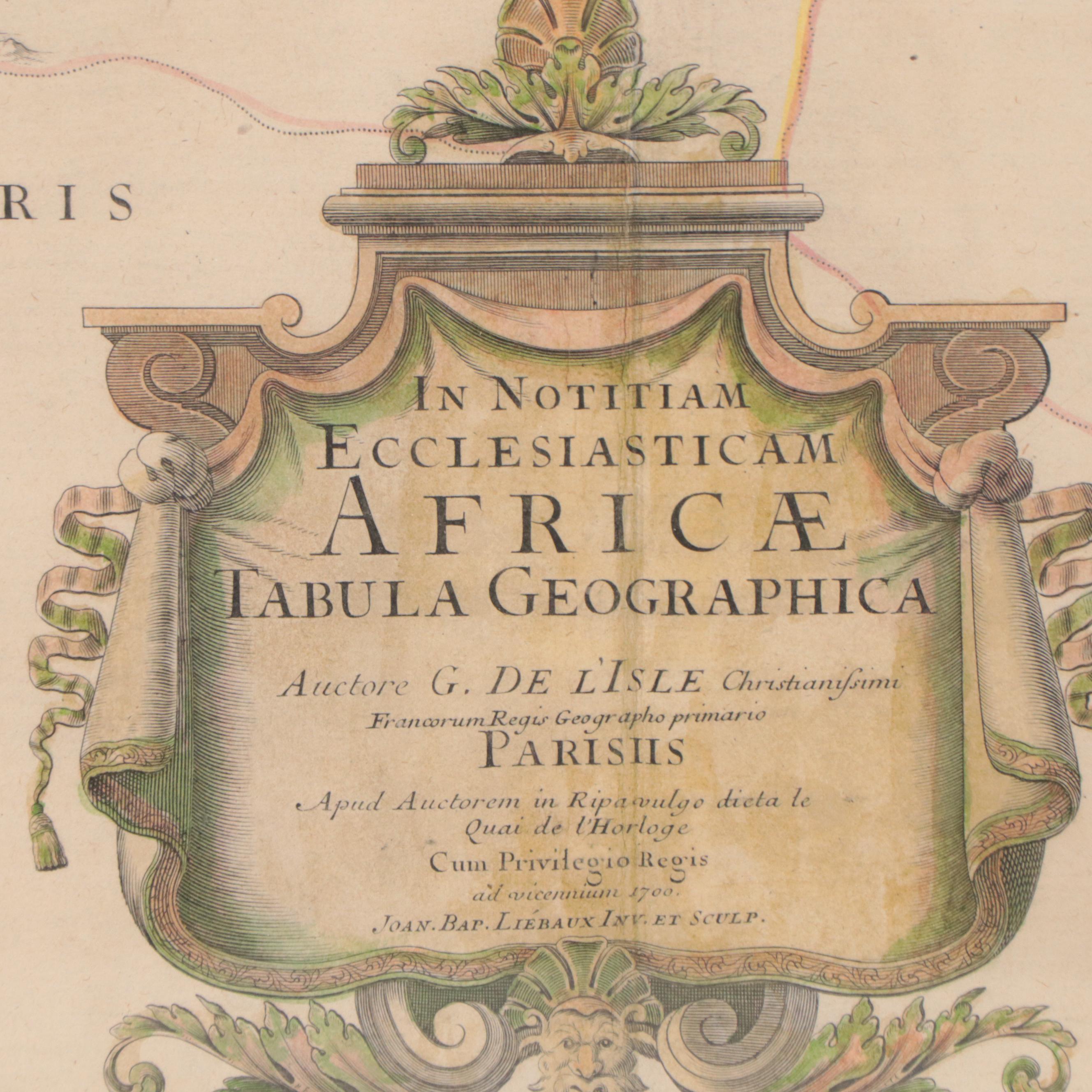 Philippe Buache Hand-Colored Map of Mediterranean, Mid-18th Century | EBTH