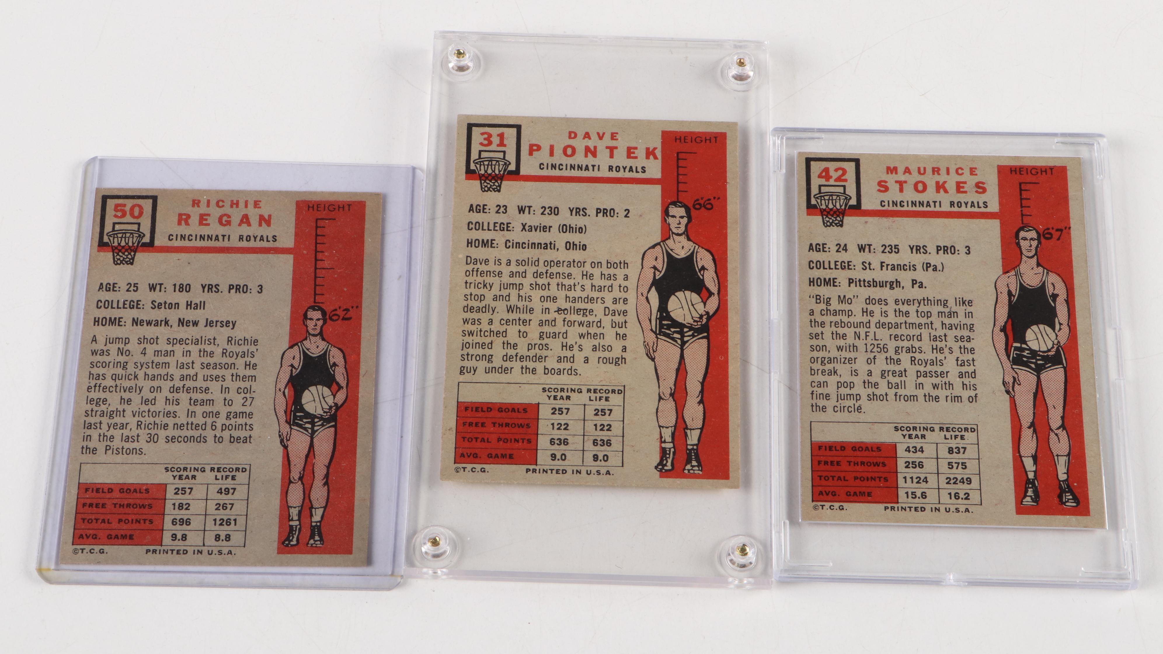 1961-62 Fleer Oscar Robertson with Wayne Embry and More Basketball ...