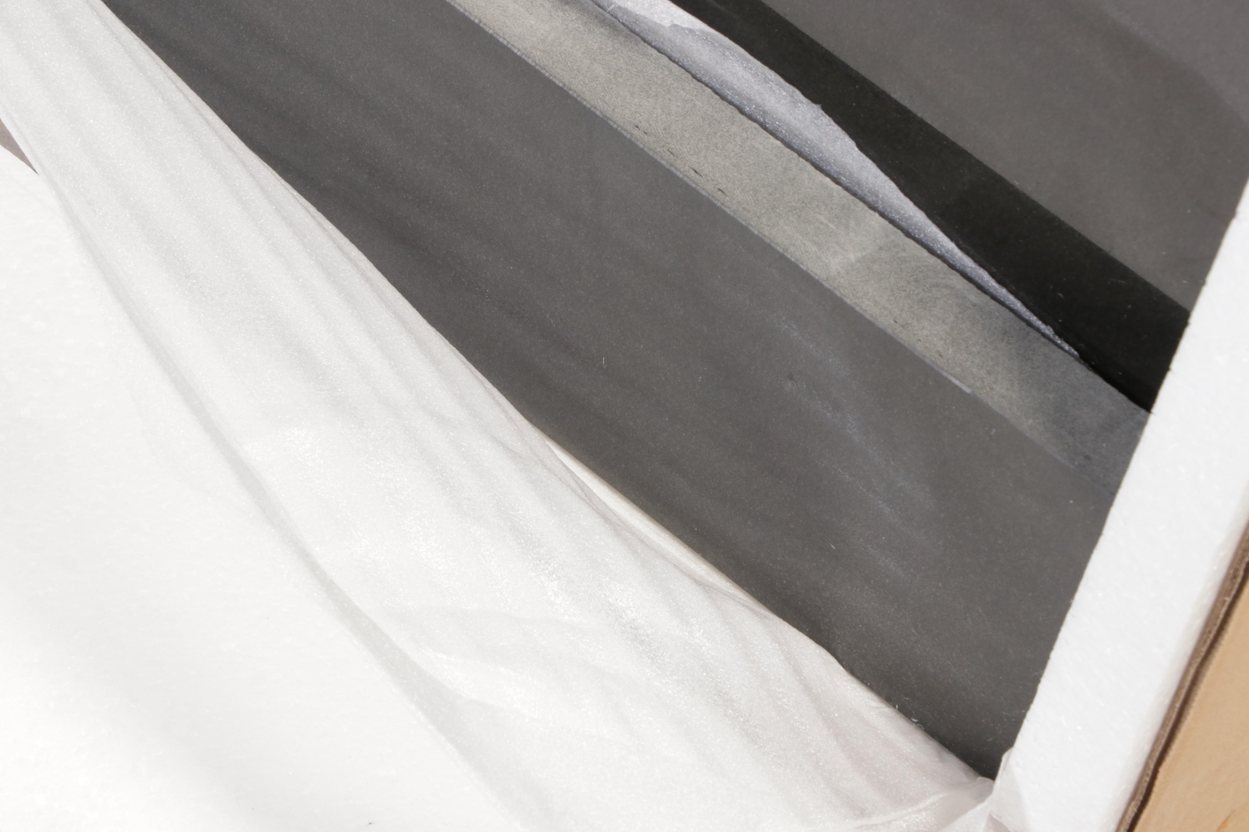 61"x 22" Black Granite Double Vanity Top for Round Semi-Recessed Sinks ...