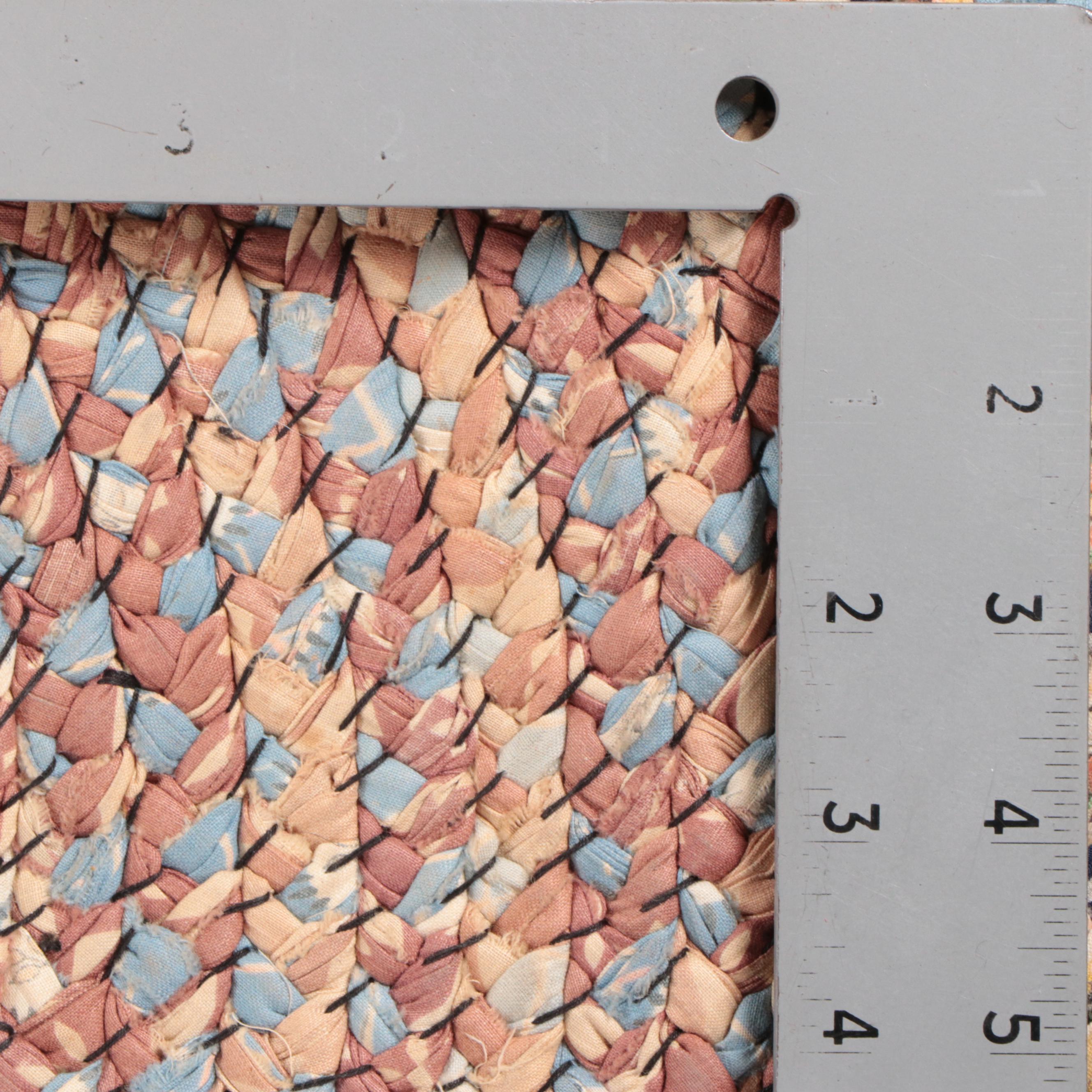 Four Oval Braided Rag Rugs | EBTH