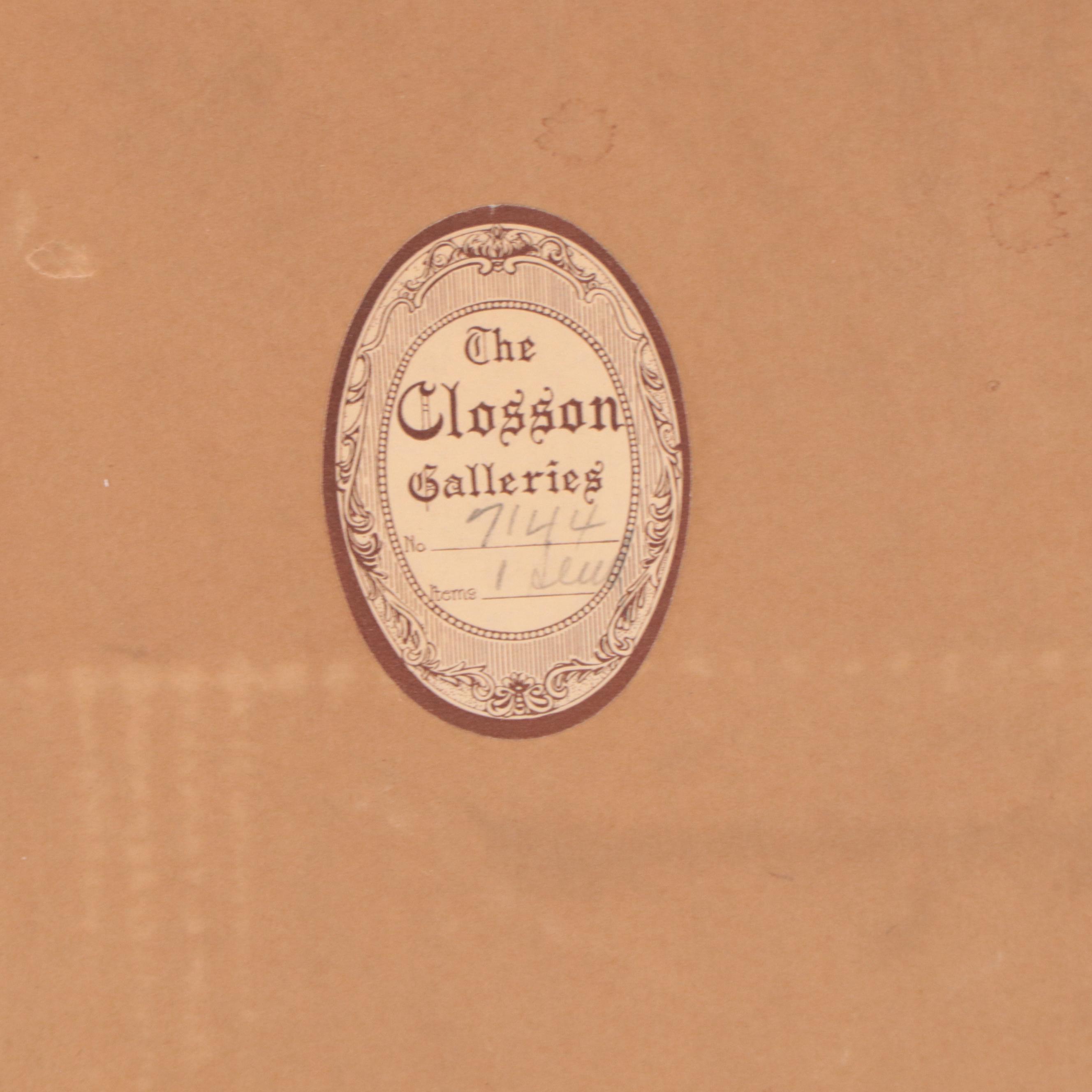 Paul Ashbrook Oil Painting of Figures in Street Scene | Everything But ...