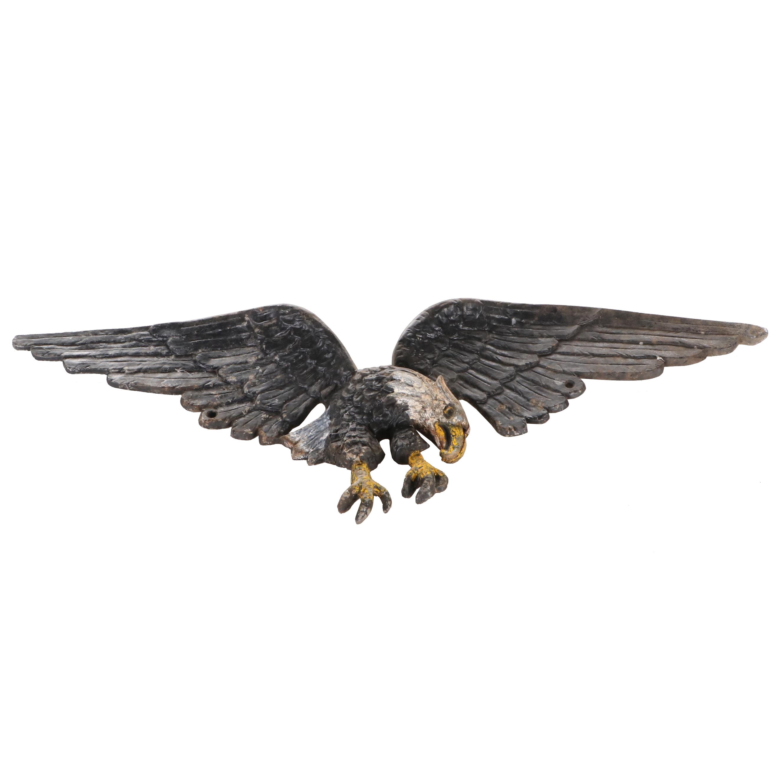 Americana Style Hand-Painted Metal Federal Eagle Wall Décor | EBTH