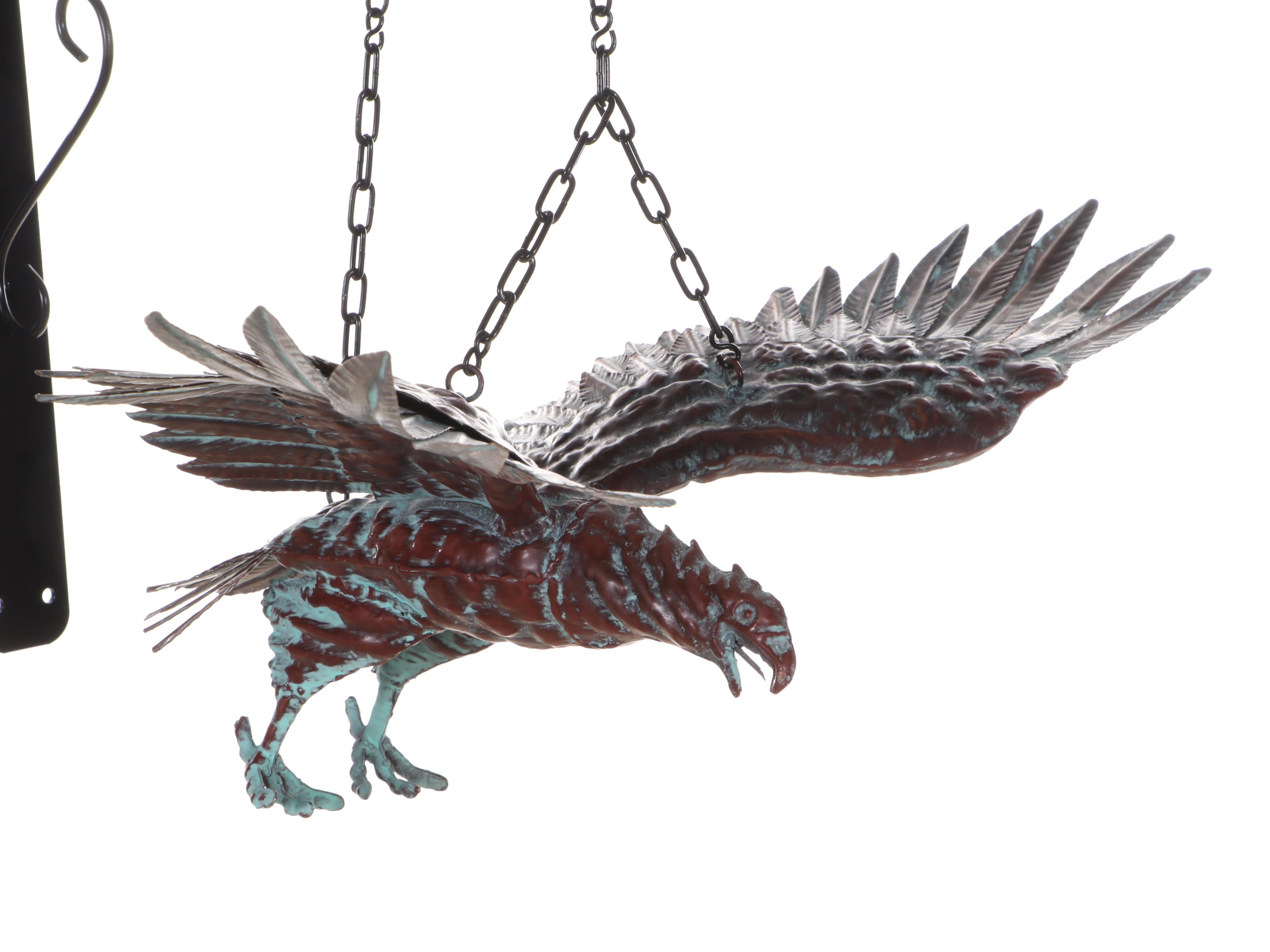 Patinated Copper Eagle Wall Sign | EBTH
