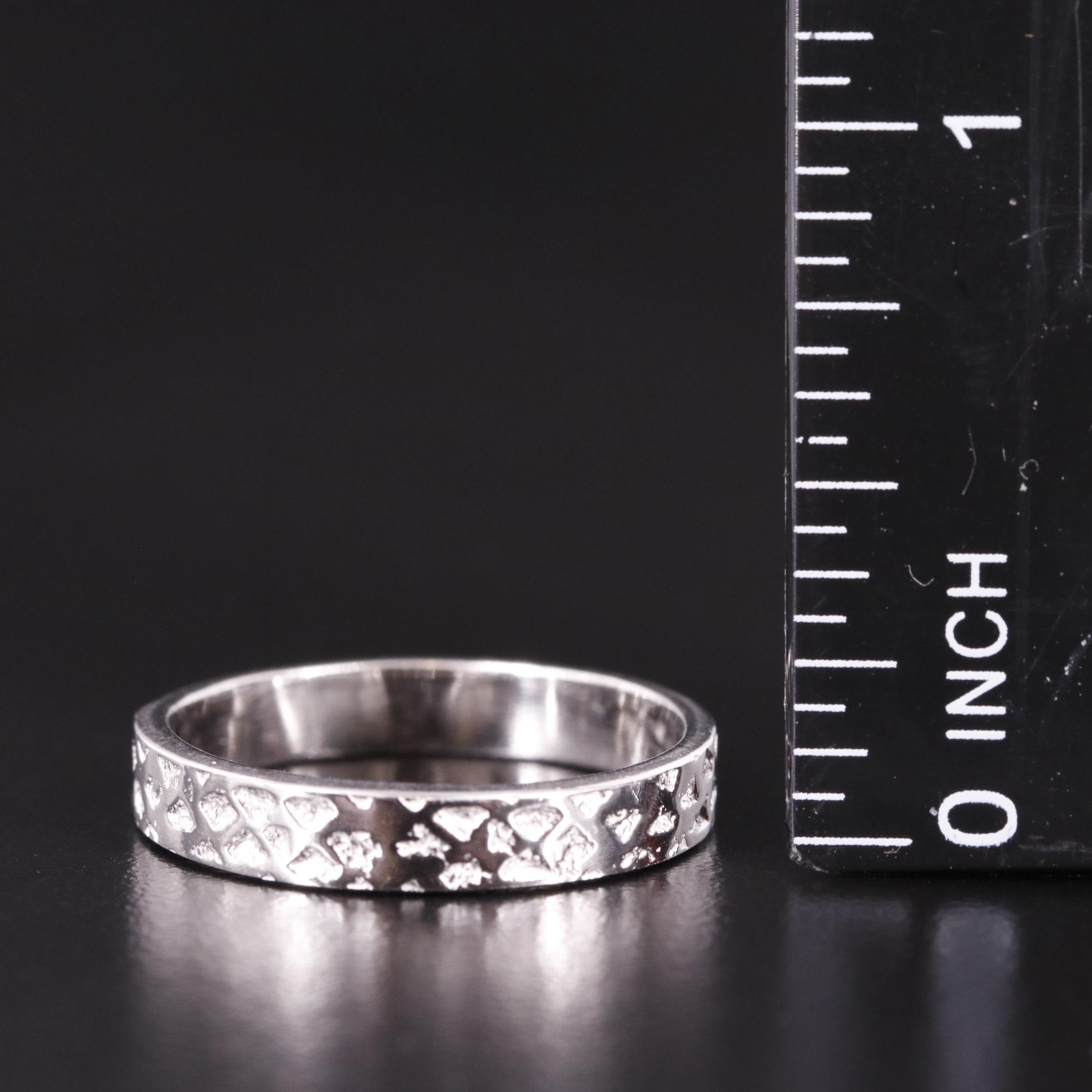 Sterling Dimple Pattern Band | EBTH