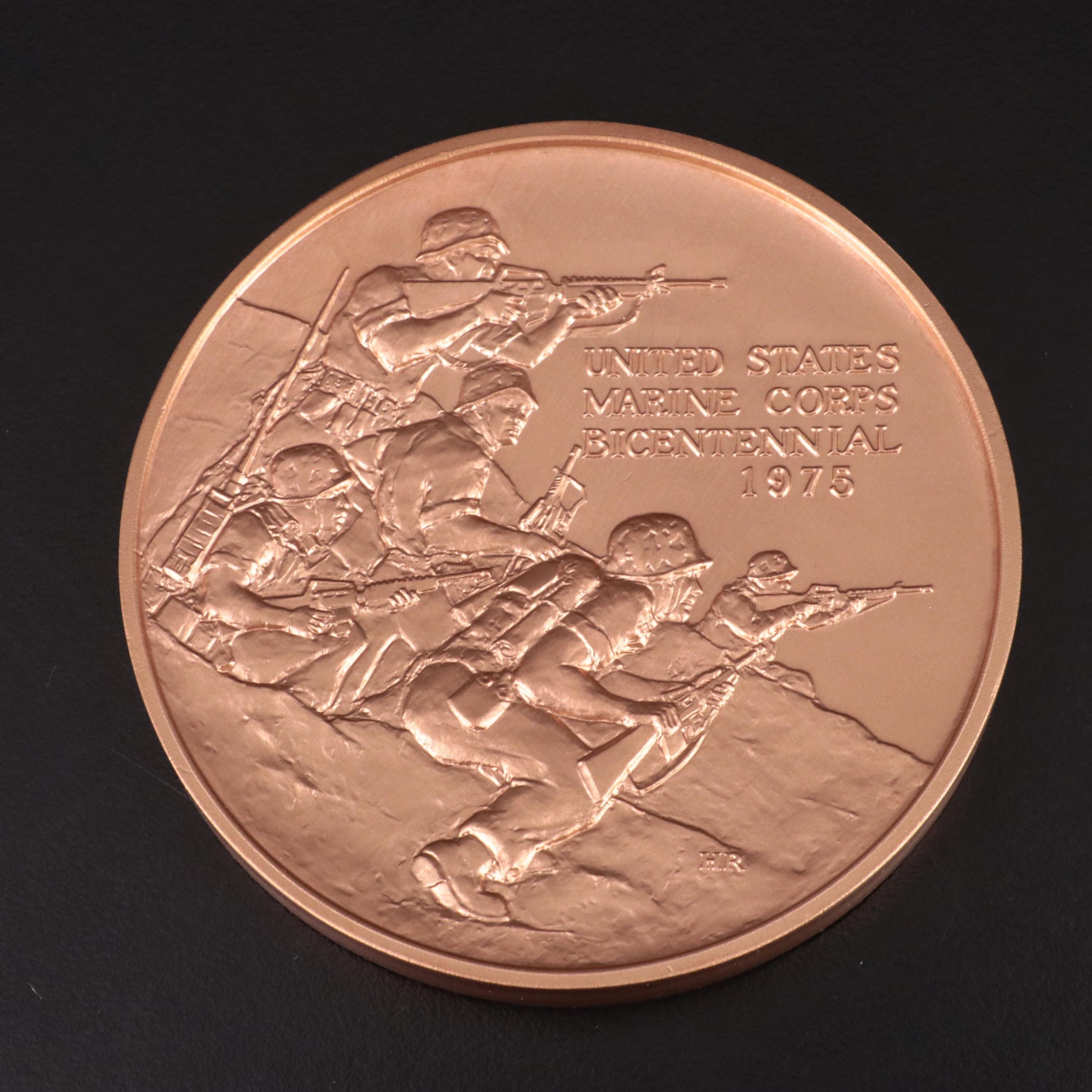 1975 United States Marine Corps Bronze Medal | EBTH