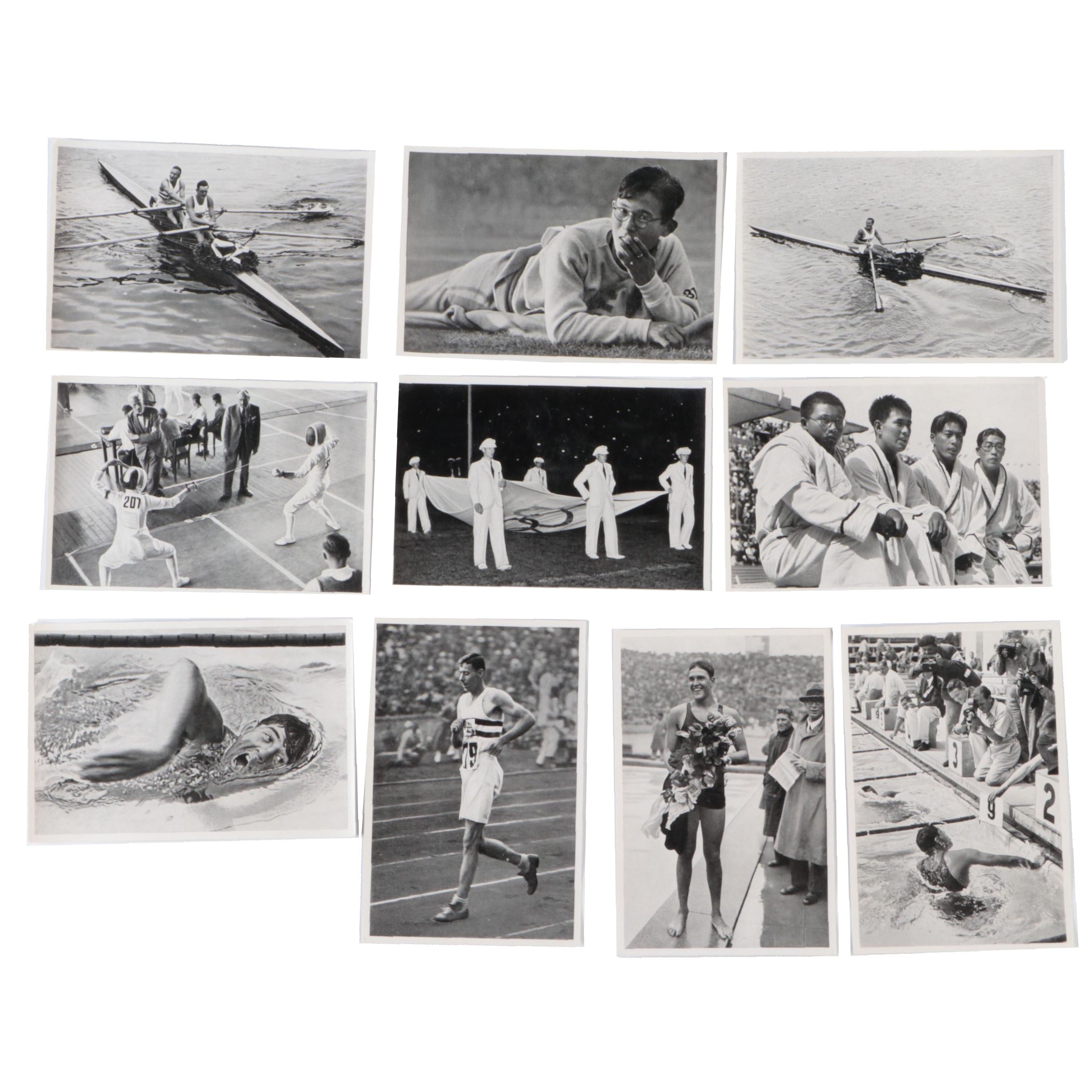 1936 Olympic Reemtsma Cigarette Cards Featuring Harold Whitlock and ...