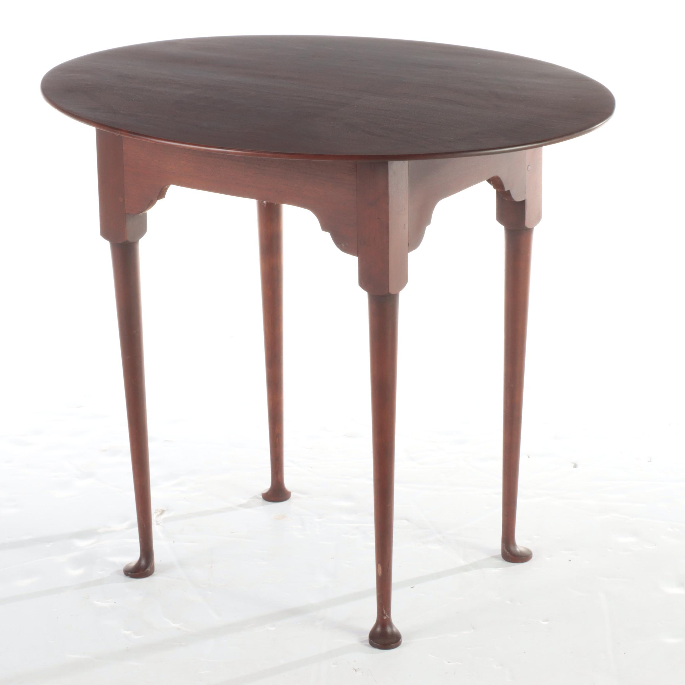 Eldred Wheeler Queen Anne Style Cherrywood Tea Table | EBTH
