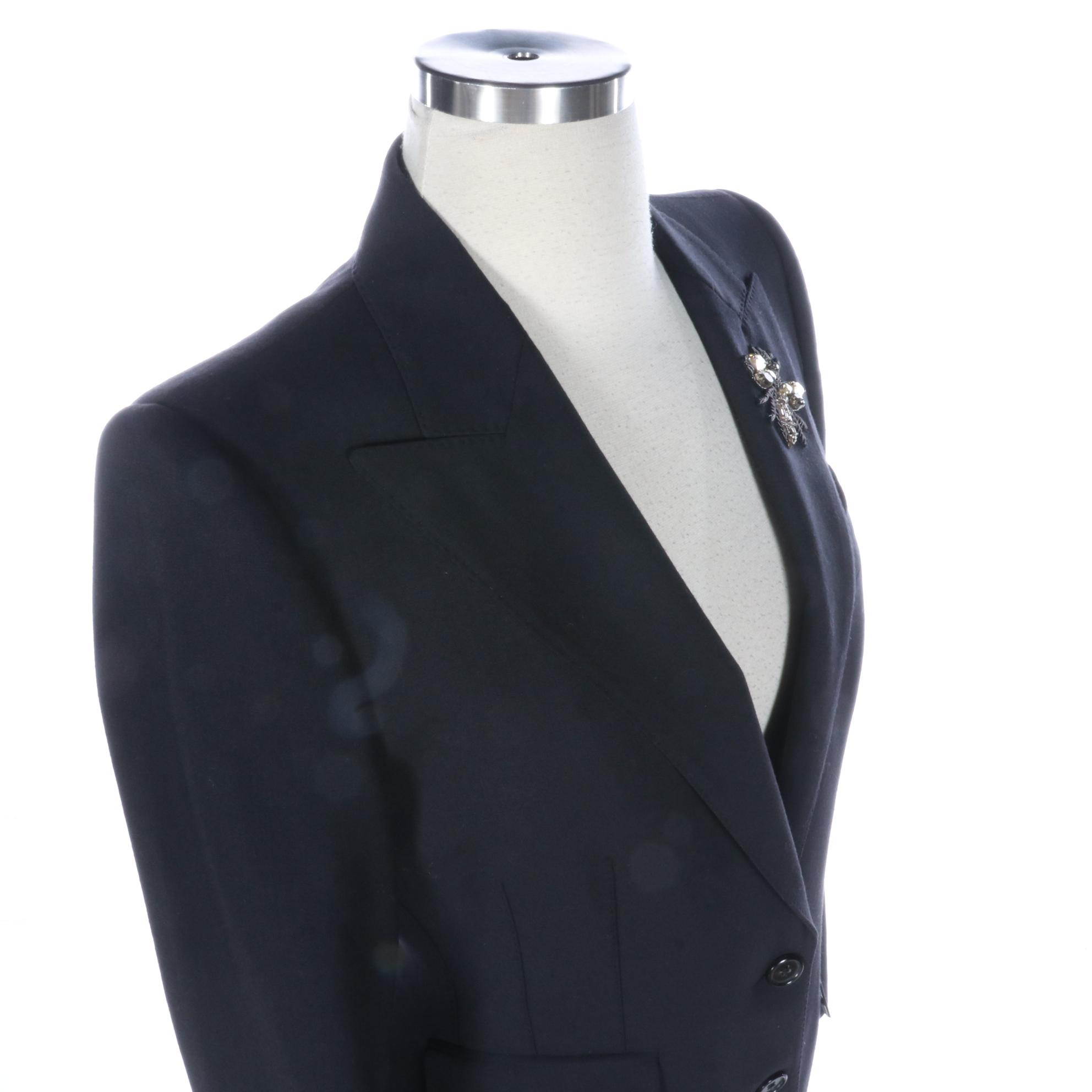 Dolce & Gabbana Bee Embellished Woolen Jacket | EBTH