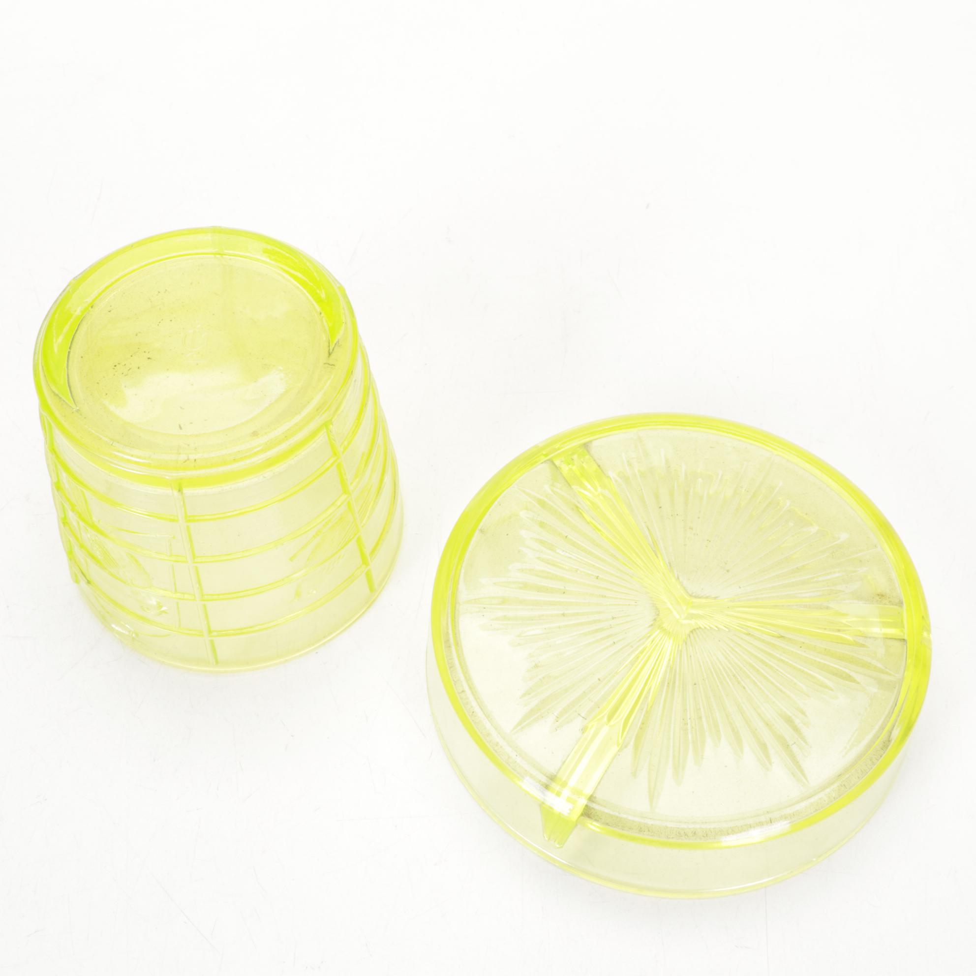 Hall "Caprice" Ceramic Platters and Crown Burslem Pitcher With Vaseline ...