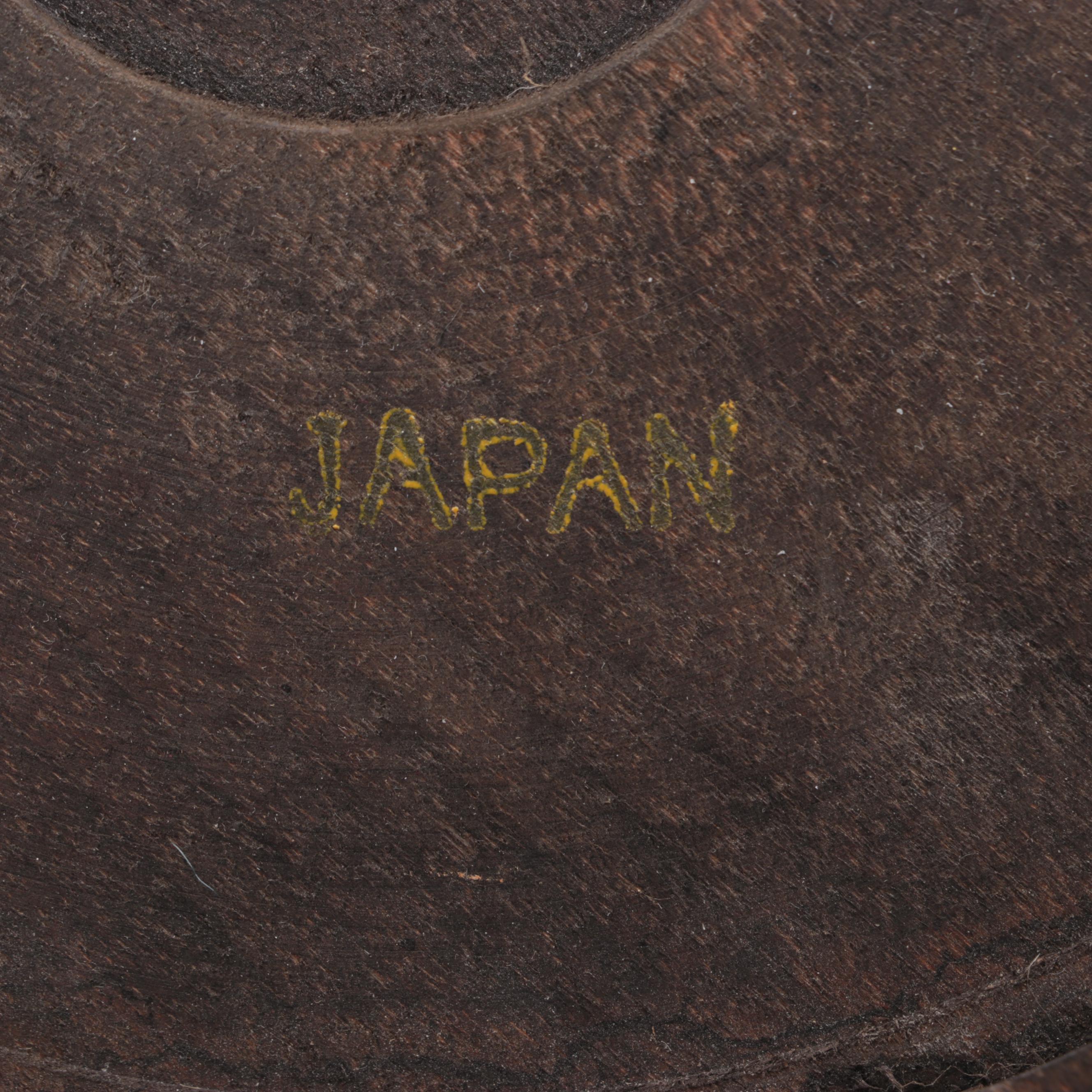 East Asian Hand-Carved Wooden Vase Bases With Drilled Lamp Bases | EBTH