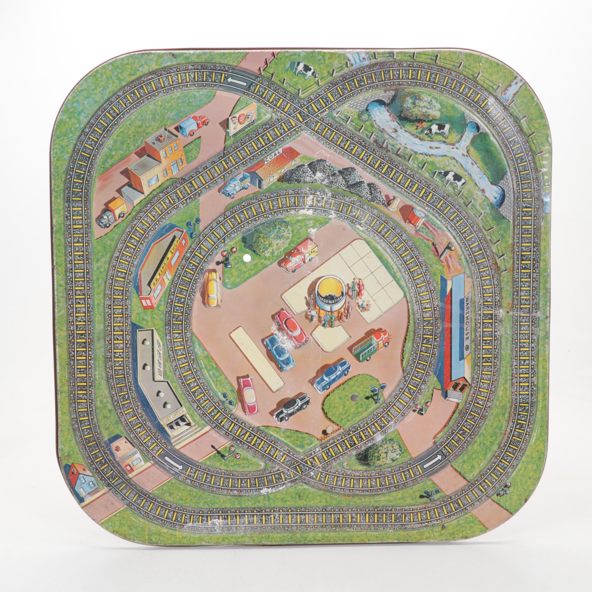 Lincoln Tunnel With Tin Litho Train Track | EBTH