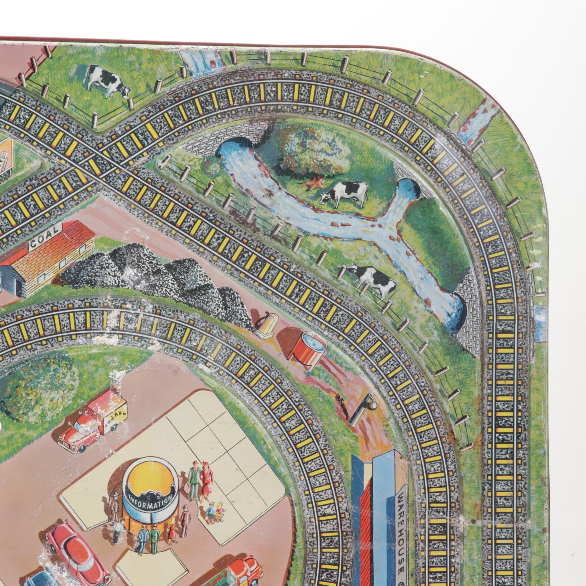 Lincoln Tunnel With Tin Litho Train Track | EBTH