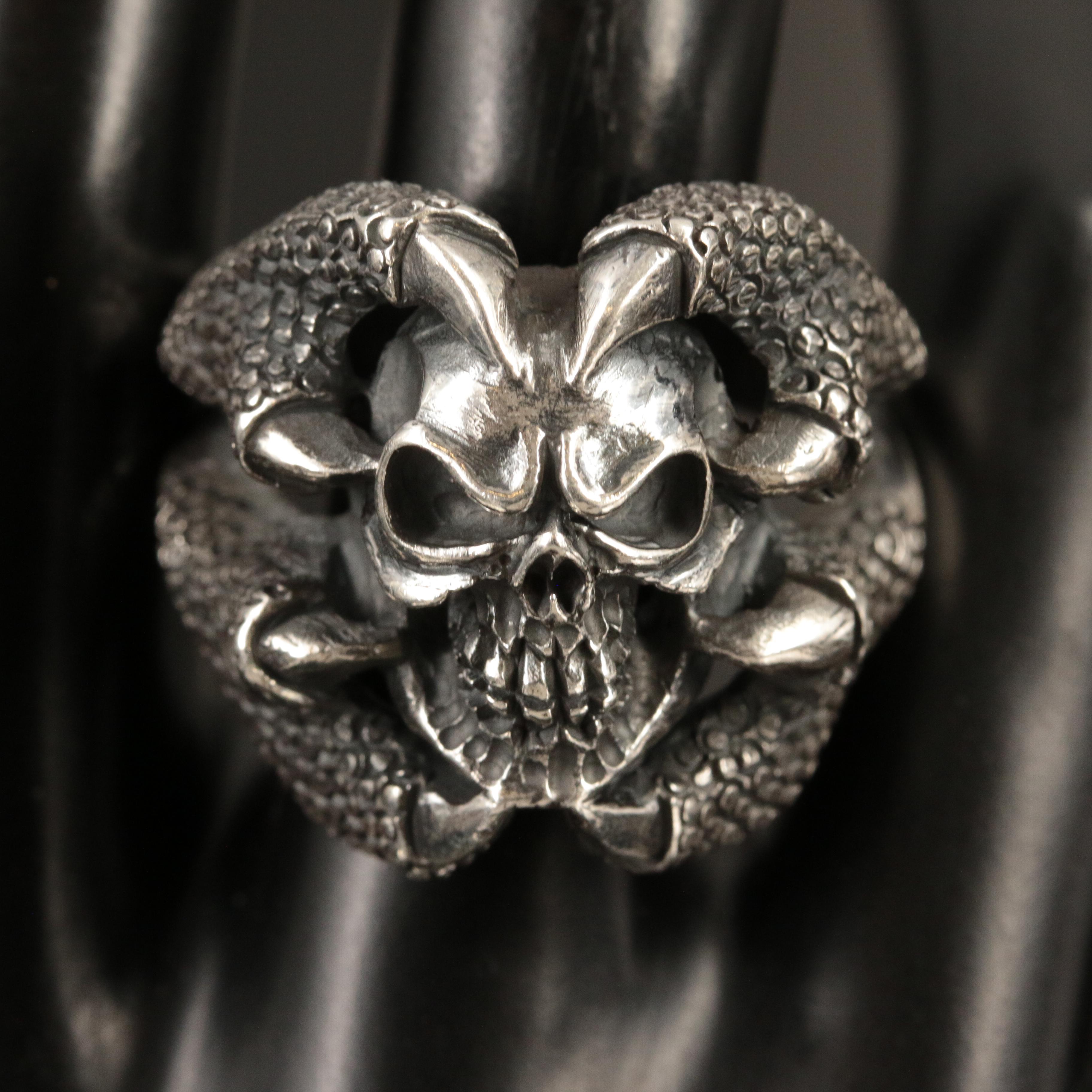 Watson Sterling Talon with Skull Ring | EBTH