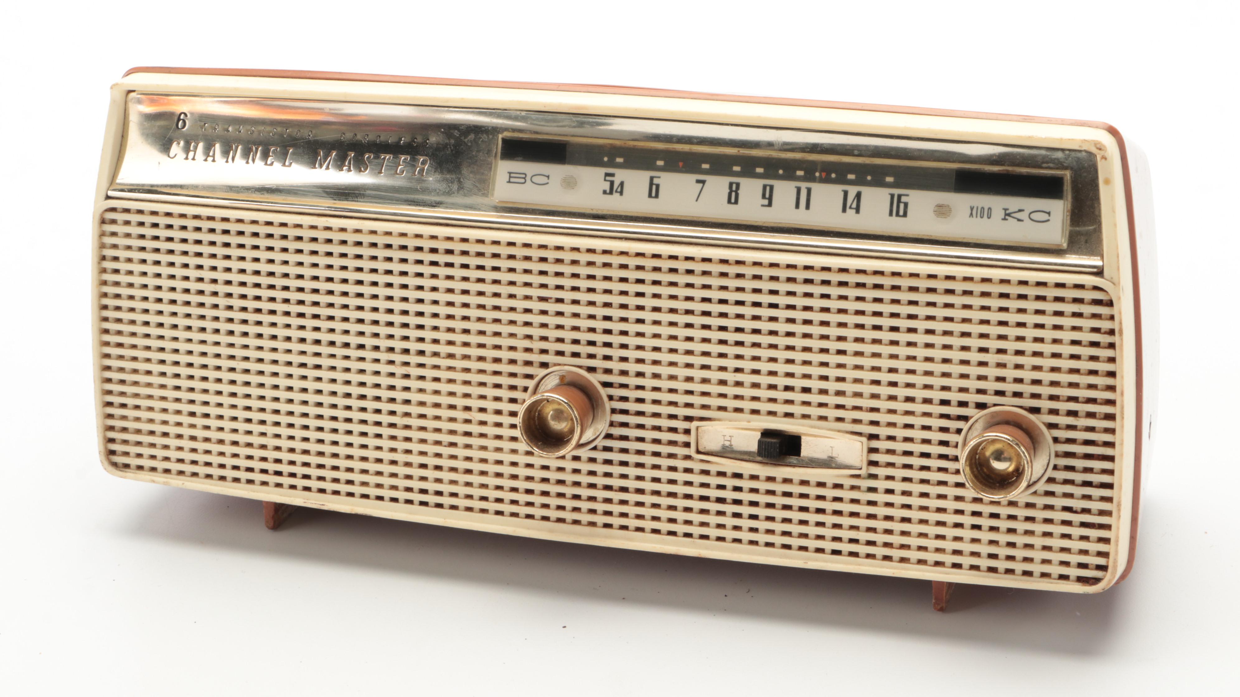 Channel Master Cordless Transistor Radio with Other Radios, Mid-20th C ...